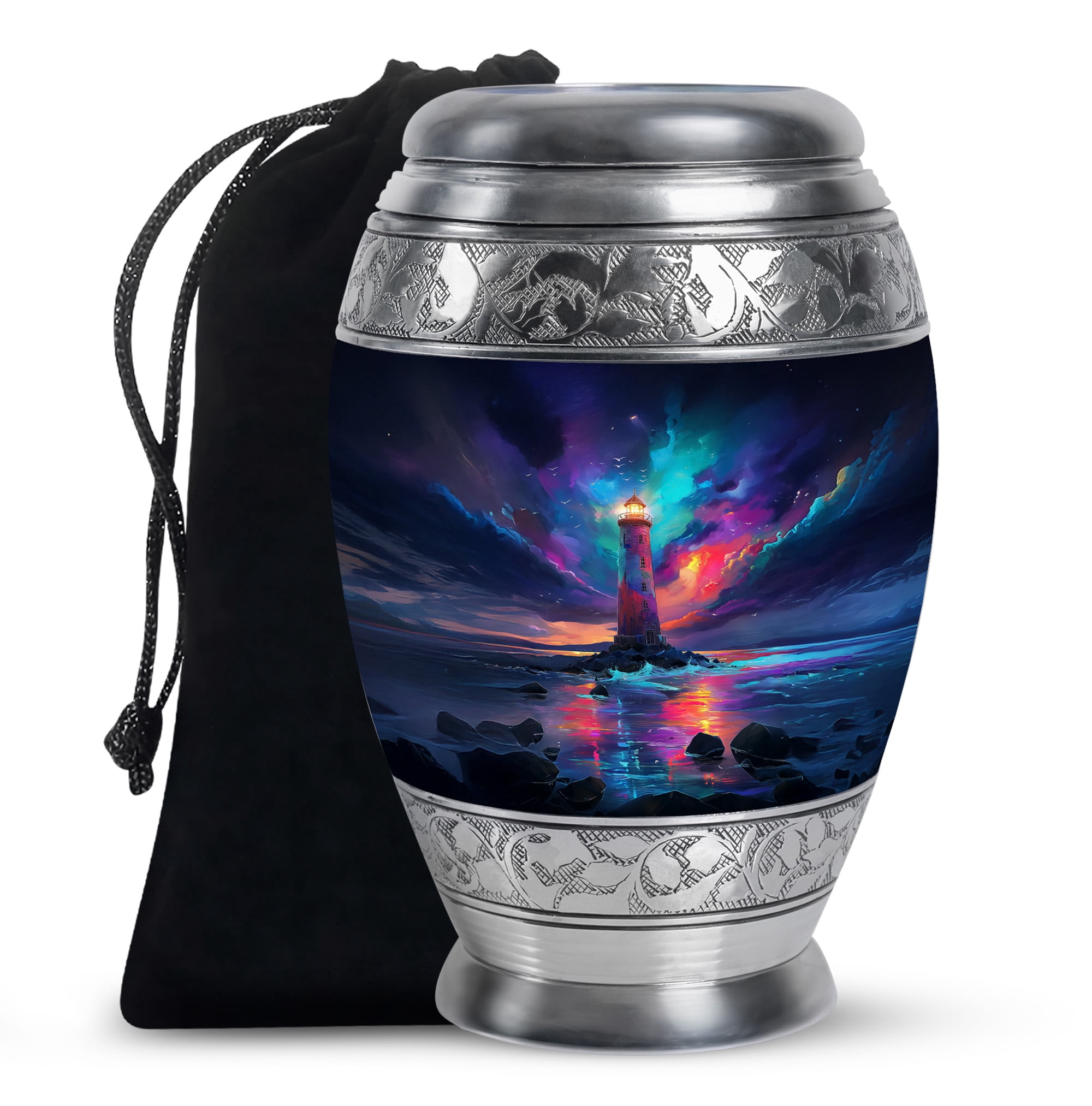 Light House Large Urn For Male And Female, Pink Cremation Urns For ...