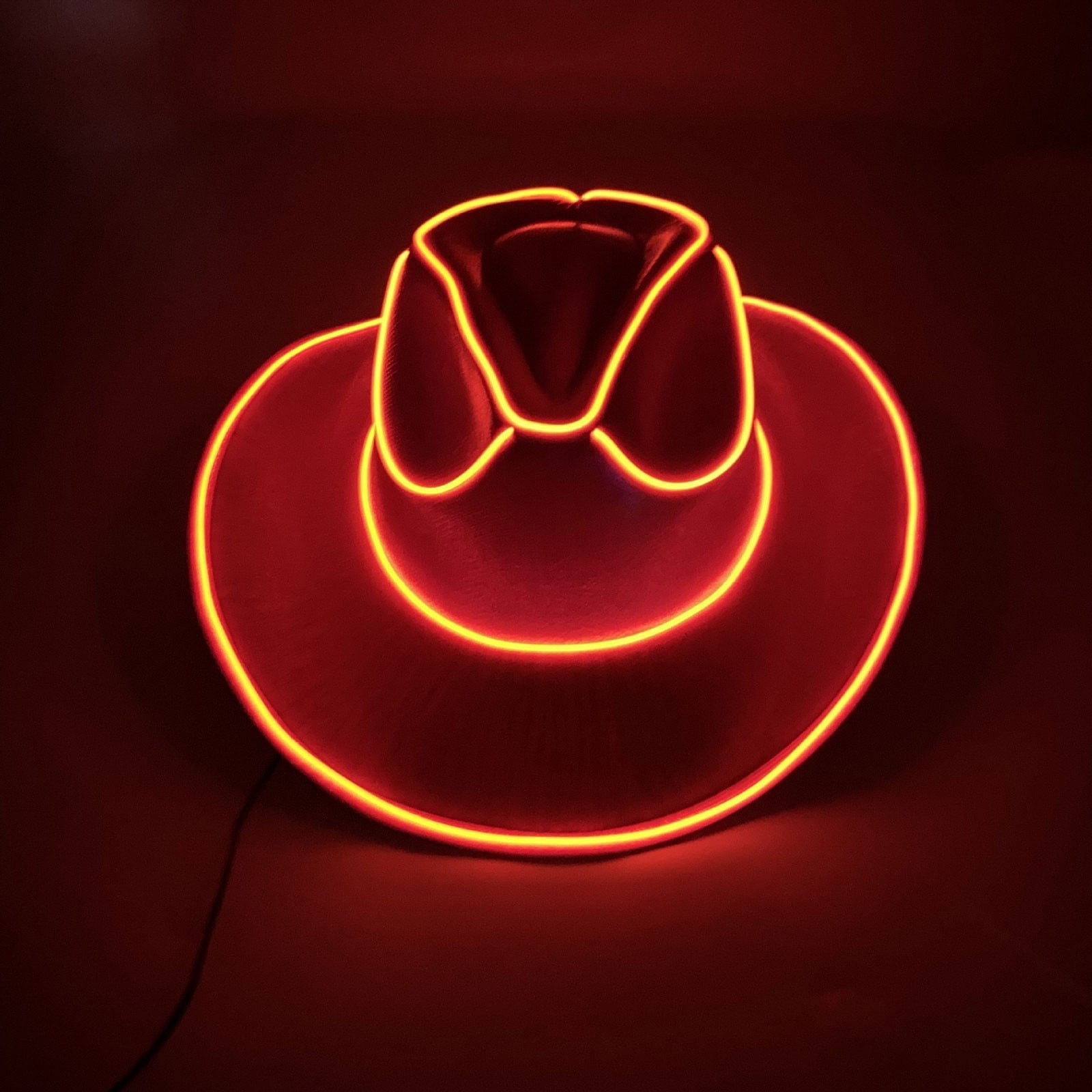 Light Up Iridescent Cowgirl Hat, LED Party Cowboy Hat, LED Party Hat ...