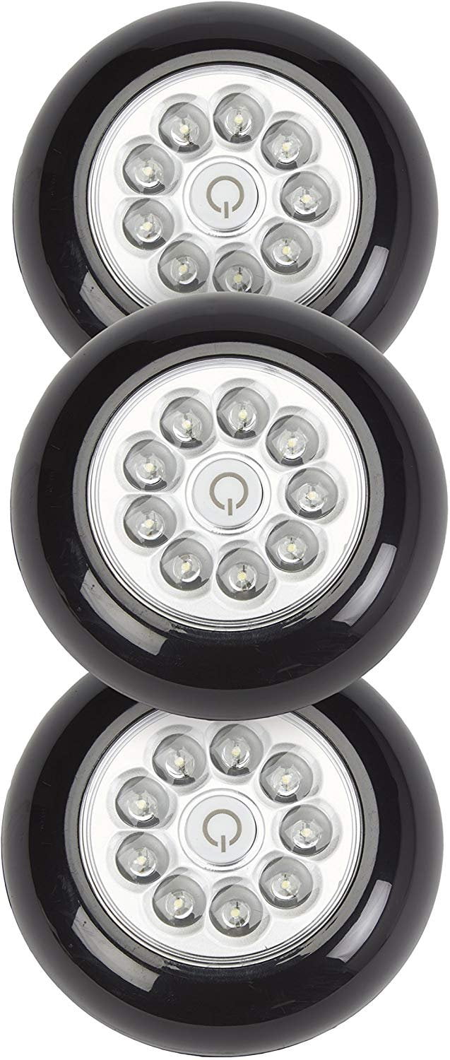 Light It! By Fulcrum, LED Wireless Mini Stick On Touch Light, 3 Pack ...