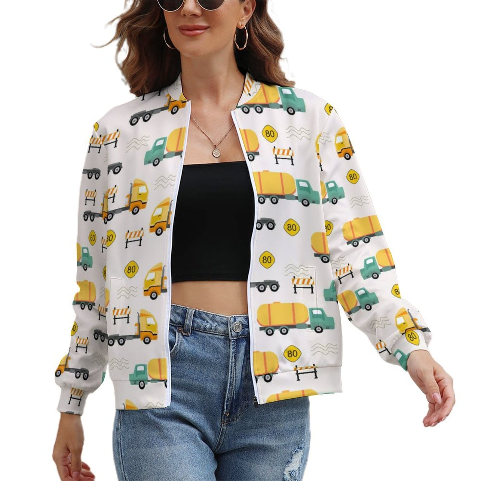 Light Jackets for Women - Cars Scrub Jackets Zip Up Jackets for Woman ...