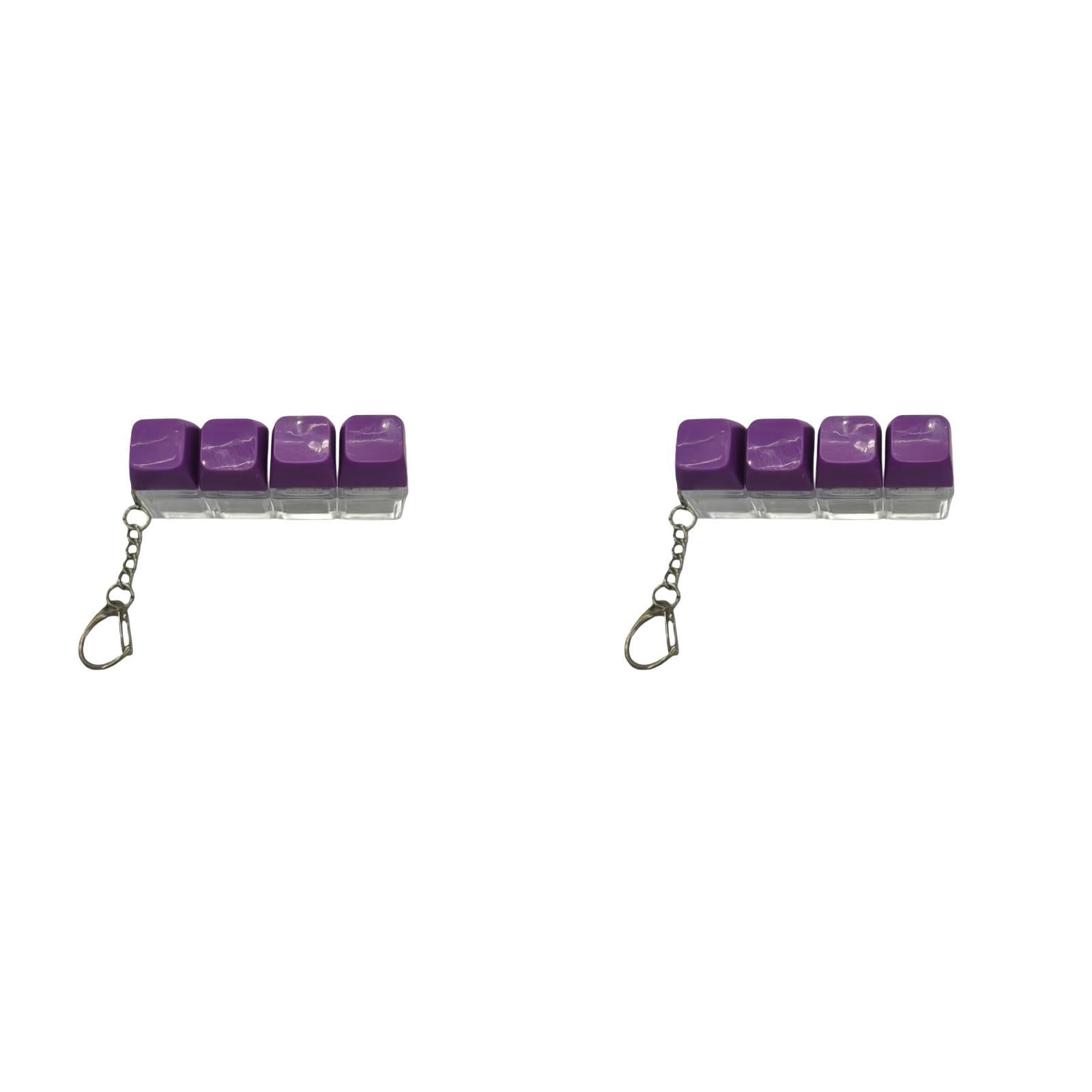 Light up Keyboard Fidget Toy, Mini Keyboard Fidget Keychain with LED ...
