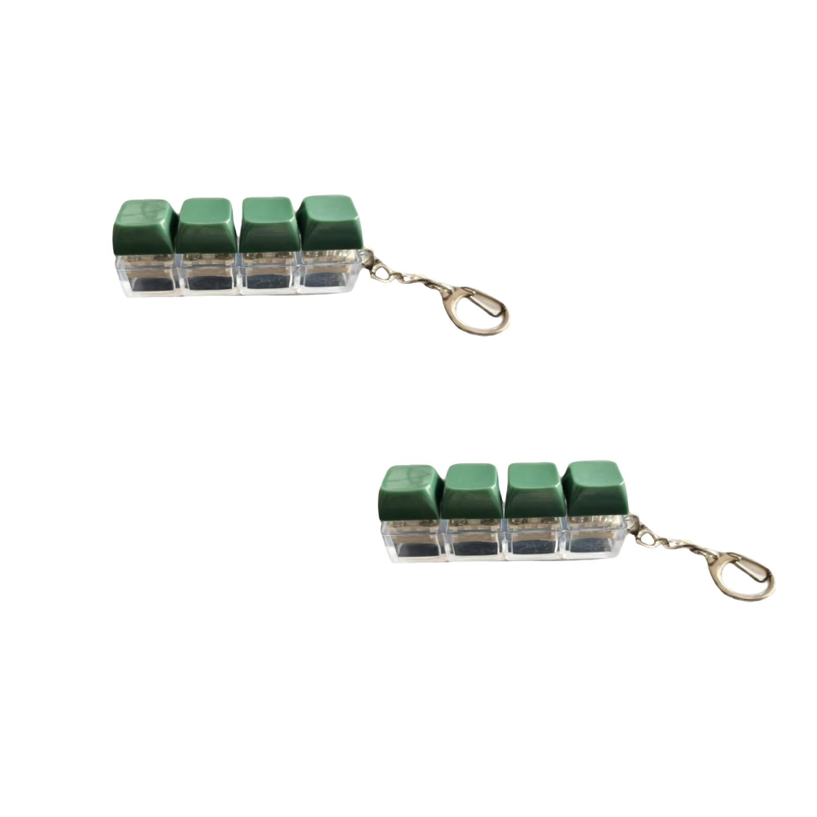 Light up Keyboard Fidget Toy, Mini Keyboard Fidget Keychain with LED ...