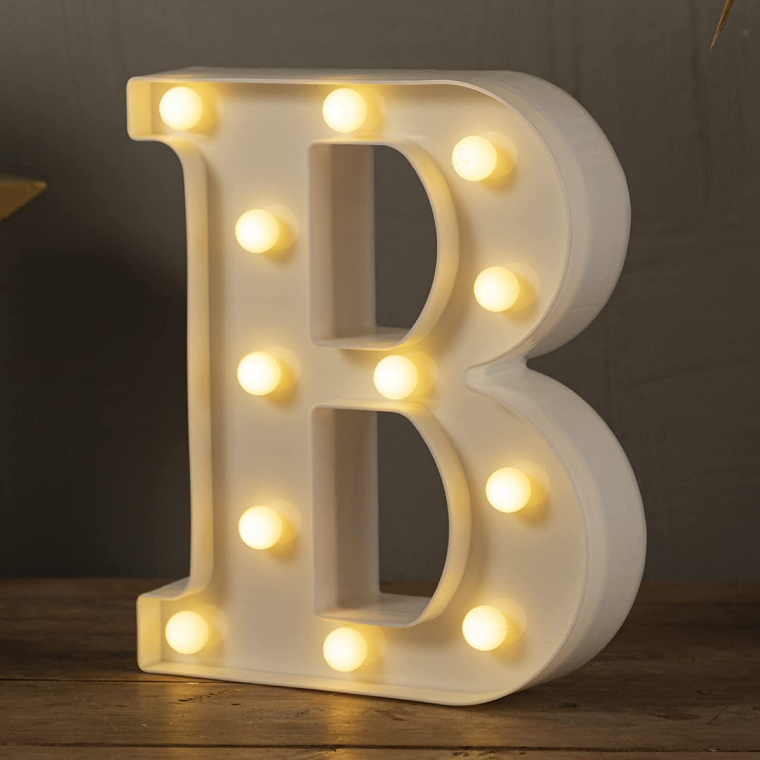 Light Up LED Letters Lights Sign 26 Alphabet and 10 Number Big Lights ...