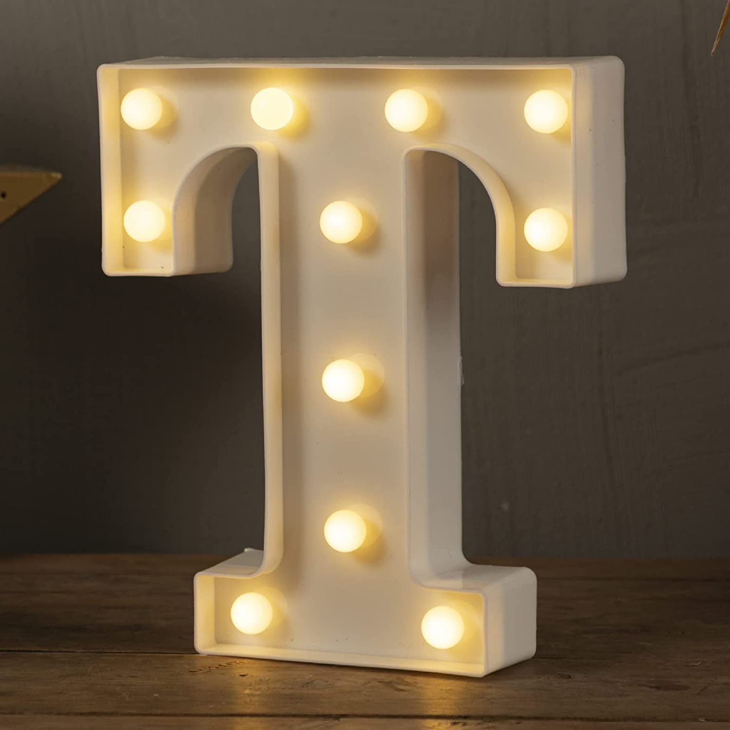 Light Up LED Letters Lights Sign 26 Alphabet and 10 Number Big Lights ...
