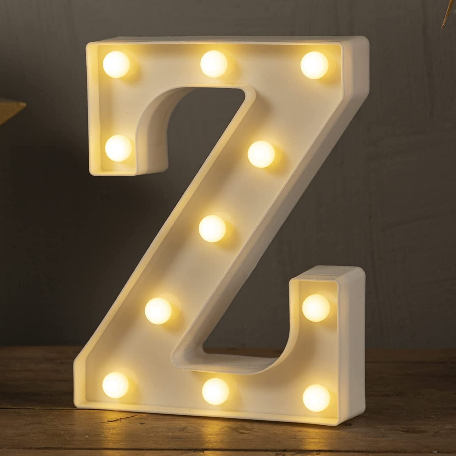 Light Up LED Letters Lights Sign 26 Alphabet and 10 Number Big Lights ...