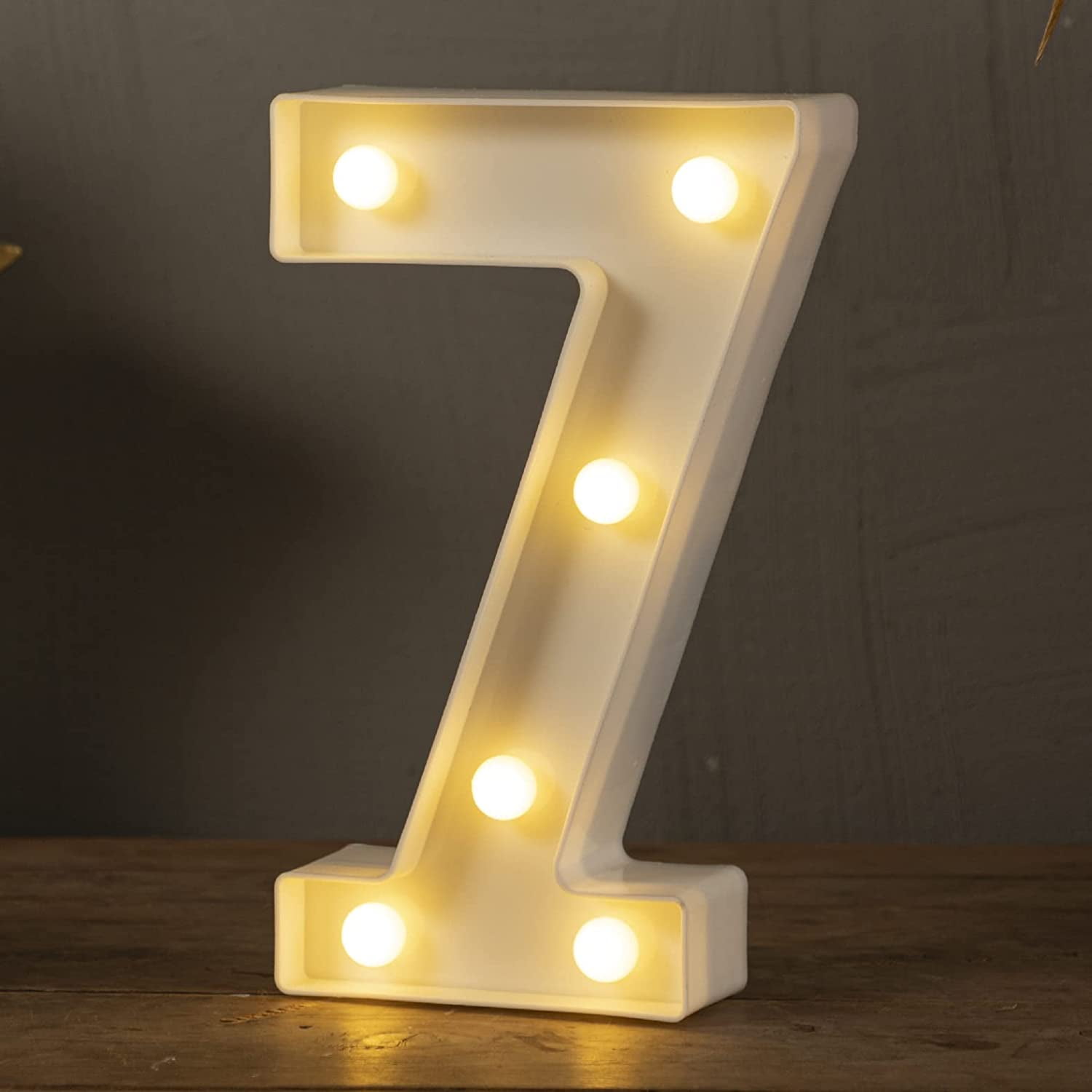 Light Up LED Letters Lights Sign 26 Alphabet and 10 Number Big Lights ...