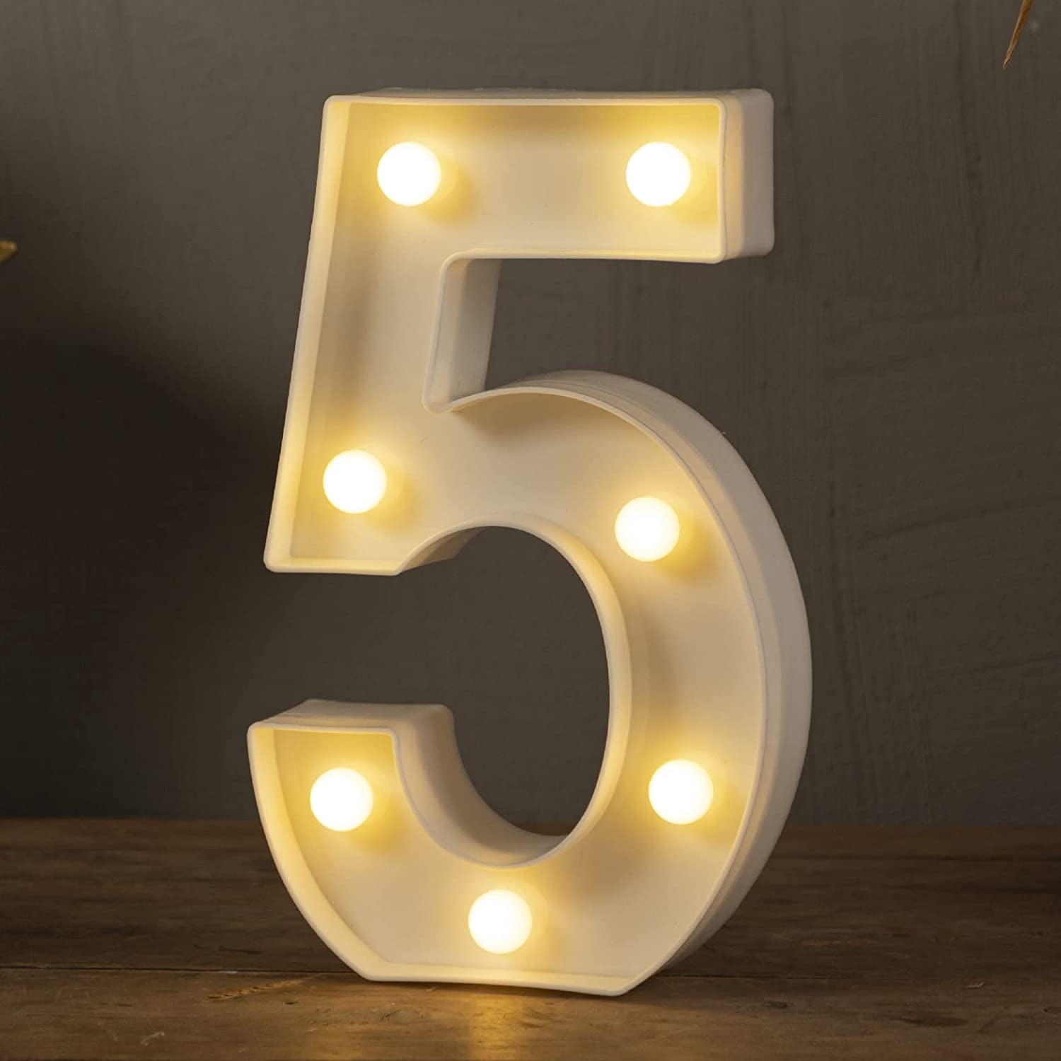 Light Up LED Letters Lights Sign 26 Alphabet and 10 Number Big Lights ...
