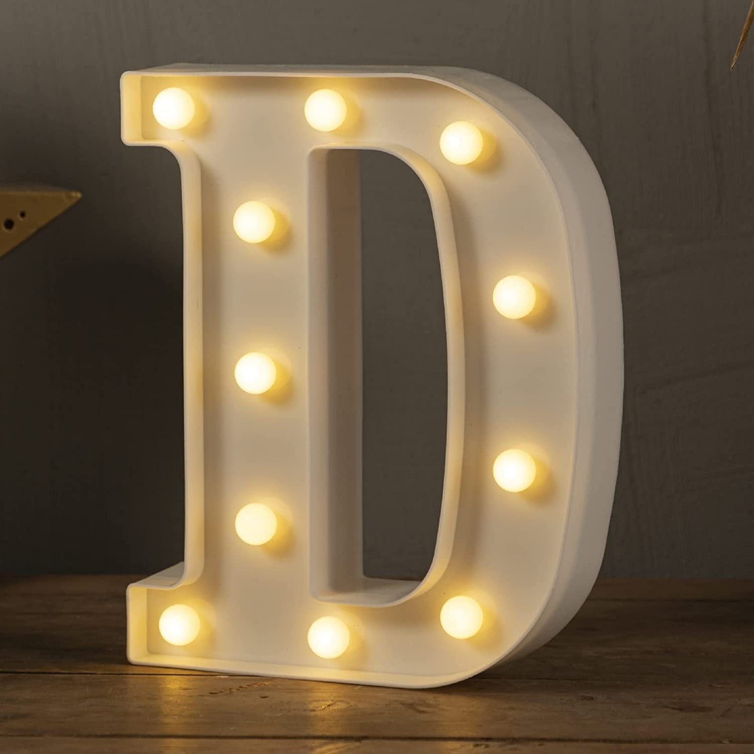 Light Up LED Letters Lights Sign 26 Alphabet and 10 Number Big Lights ...