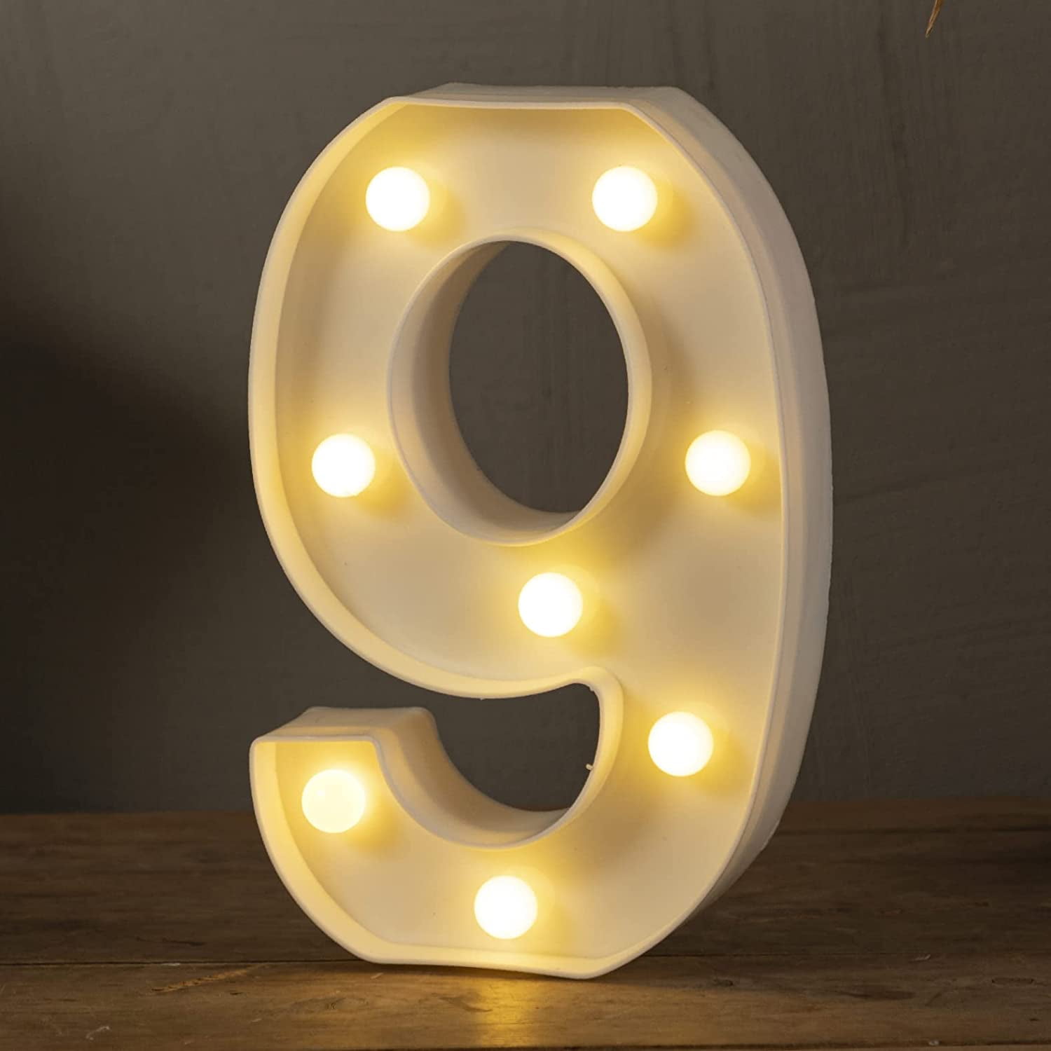 Light Up LED Letters Lights Sign 26 Alphabet and 10 Number Big Lights Letter for Party Birthday ...