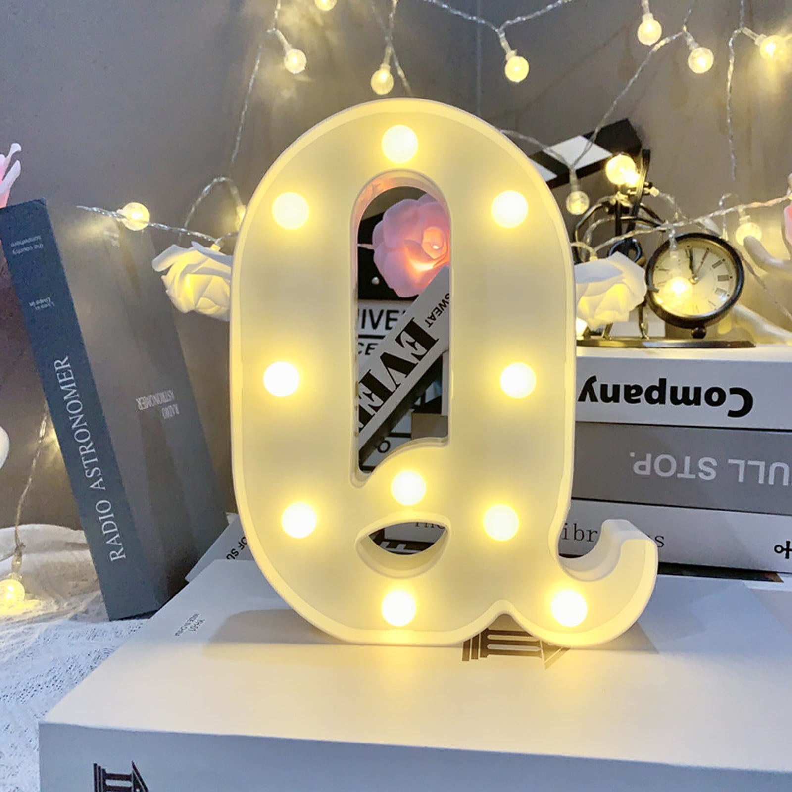 Light up Letter LED 8.6inch Alphabet Number Symbol Plastic Battery ...