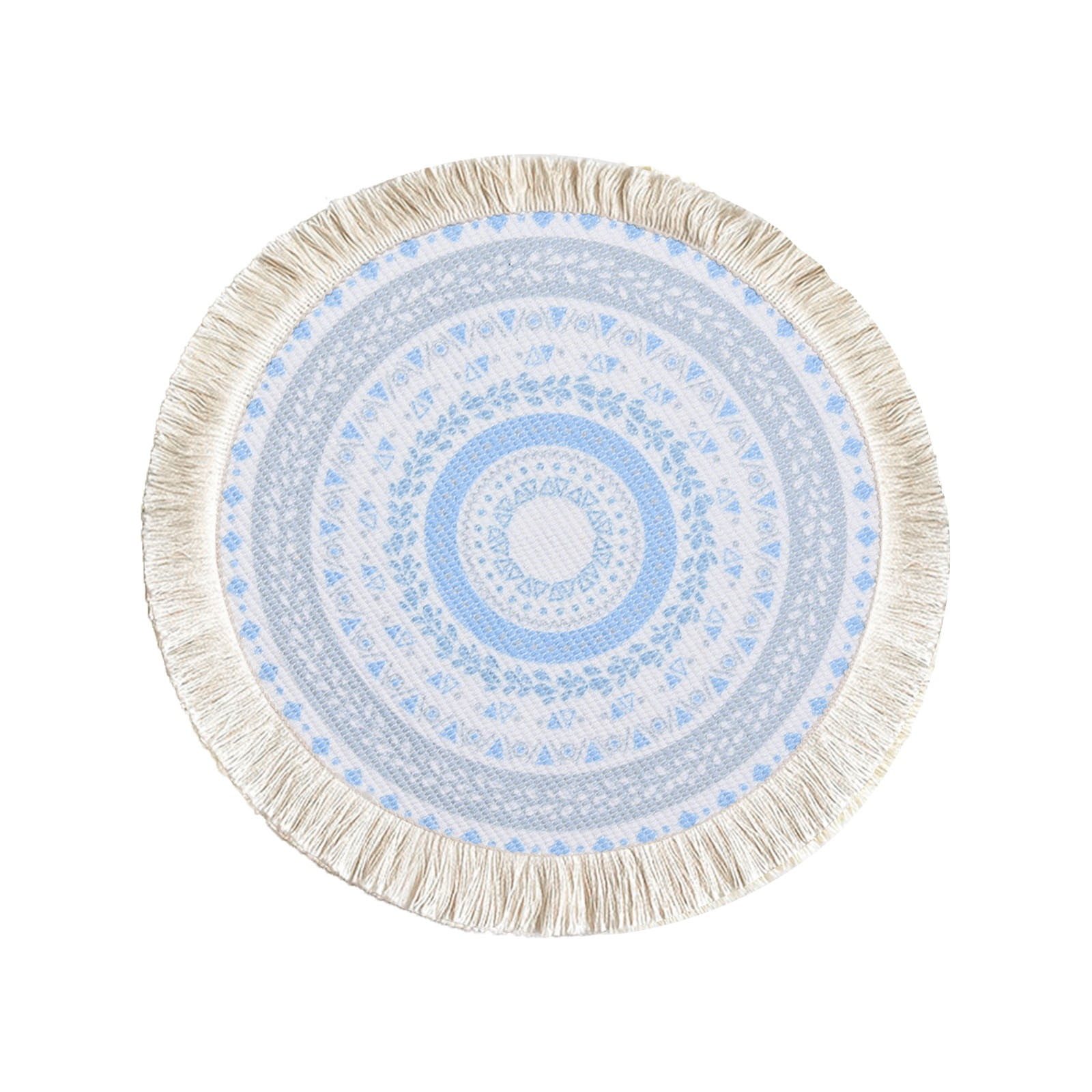 Light Bohemian Style Woven Cotton Meal Pad Fabric Tassel Kitchen Table ...