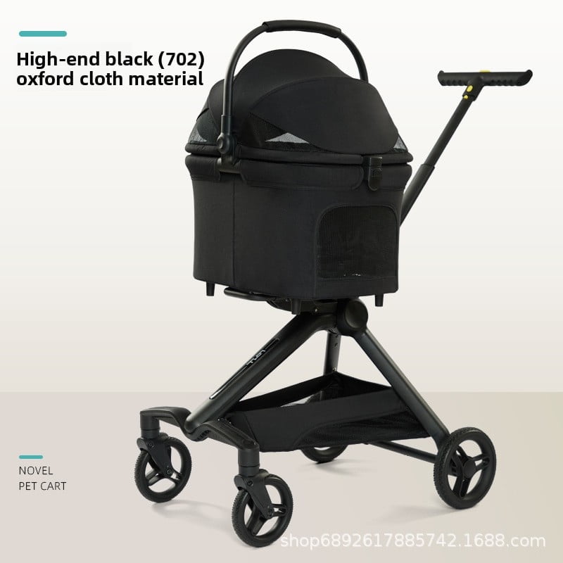 Light Luxury Foldable Pet Cart Integrated Pet Going Out Trolley Walking ...