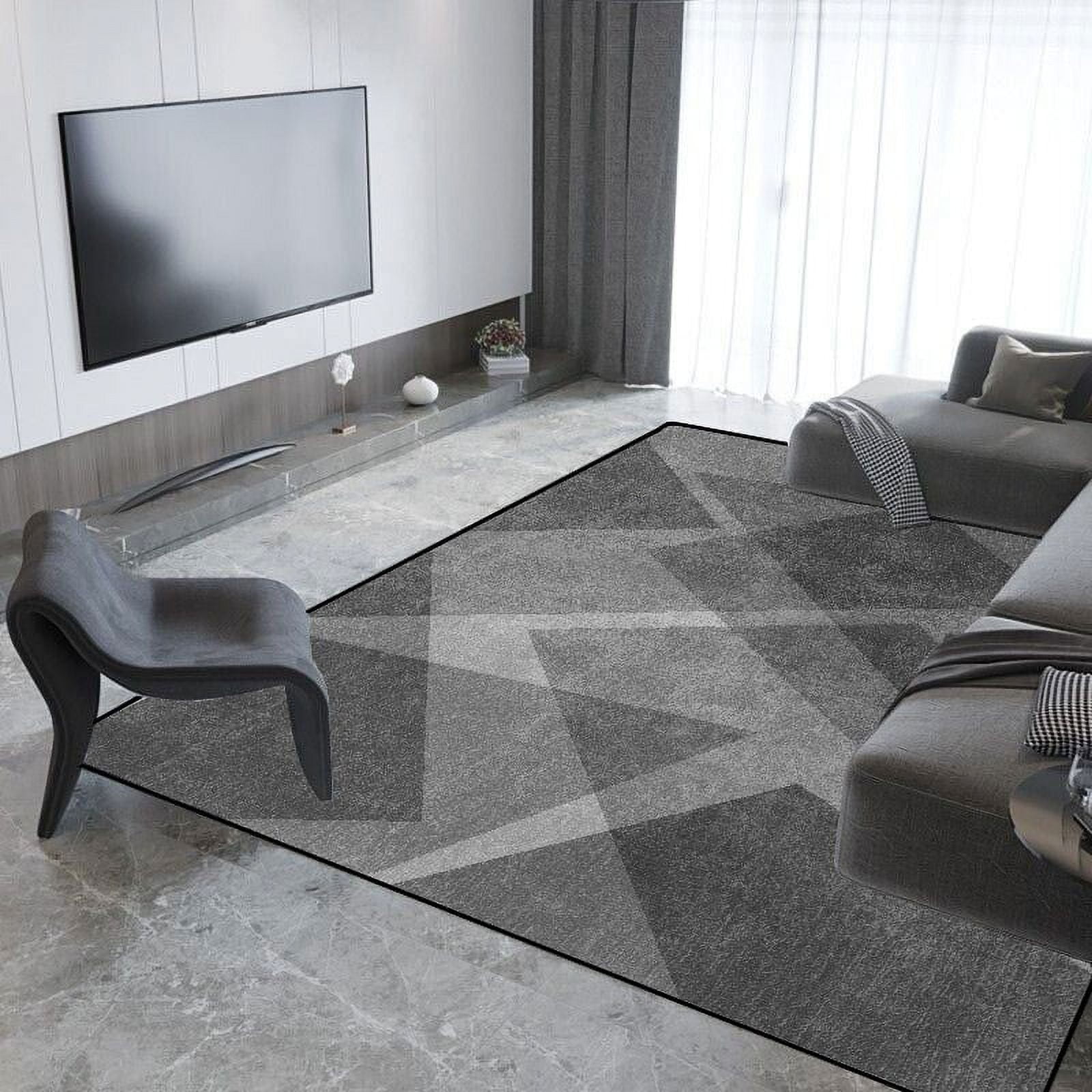 Light Luxury Geometry Carpets for Living Room Nordic Grey Large Rugs r ...