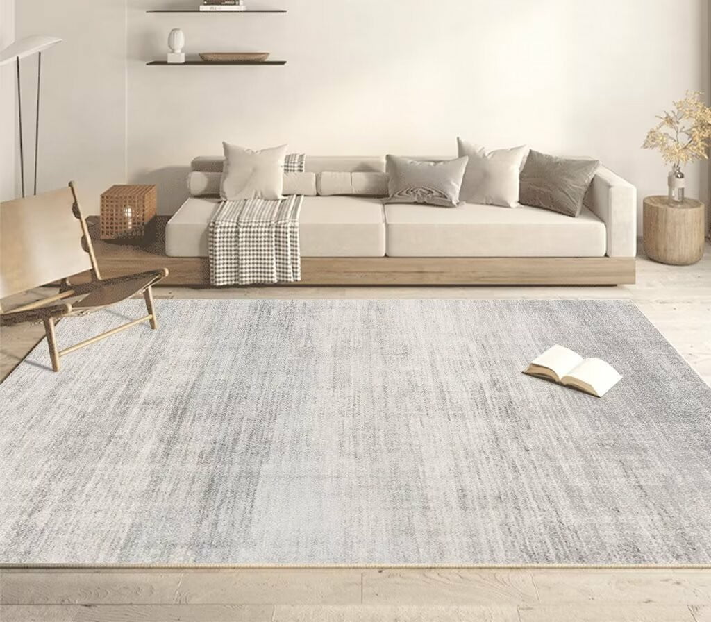 Light Luxury Grey Carpets for Living Room Abstract Home ration Rug Hall ...