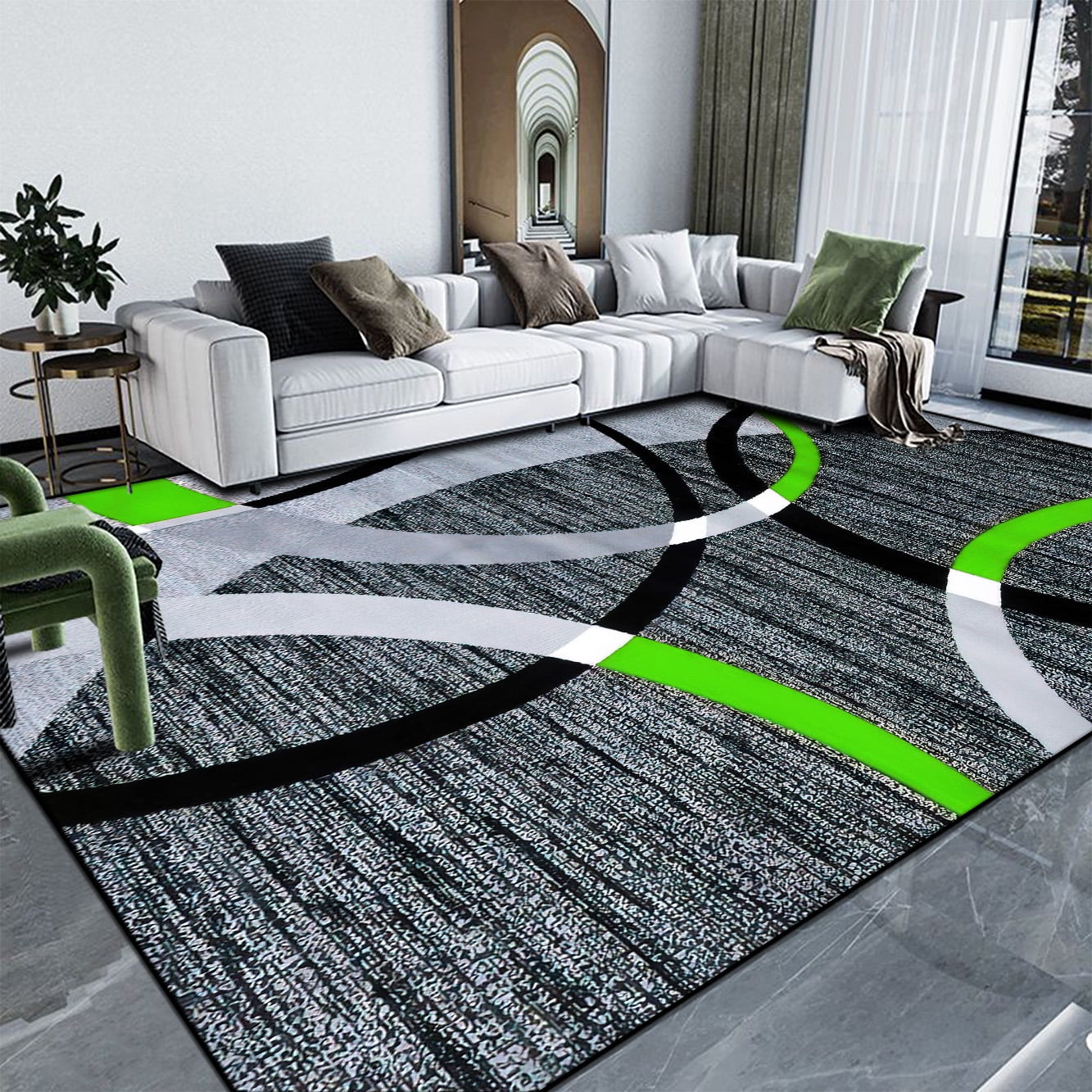 Light Luxury Home Carpets Living Room ration Large Rugs Modern Geometry ...
