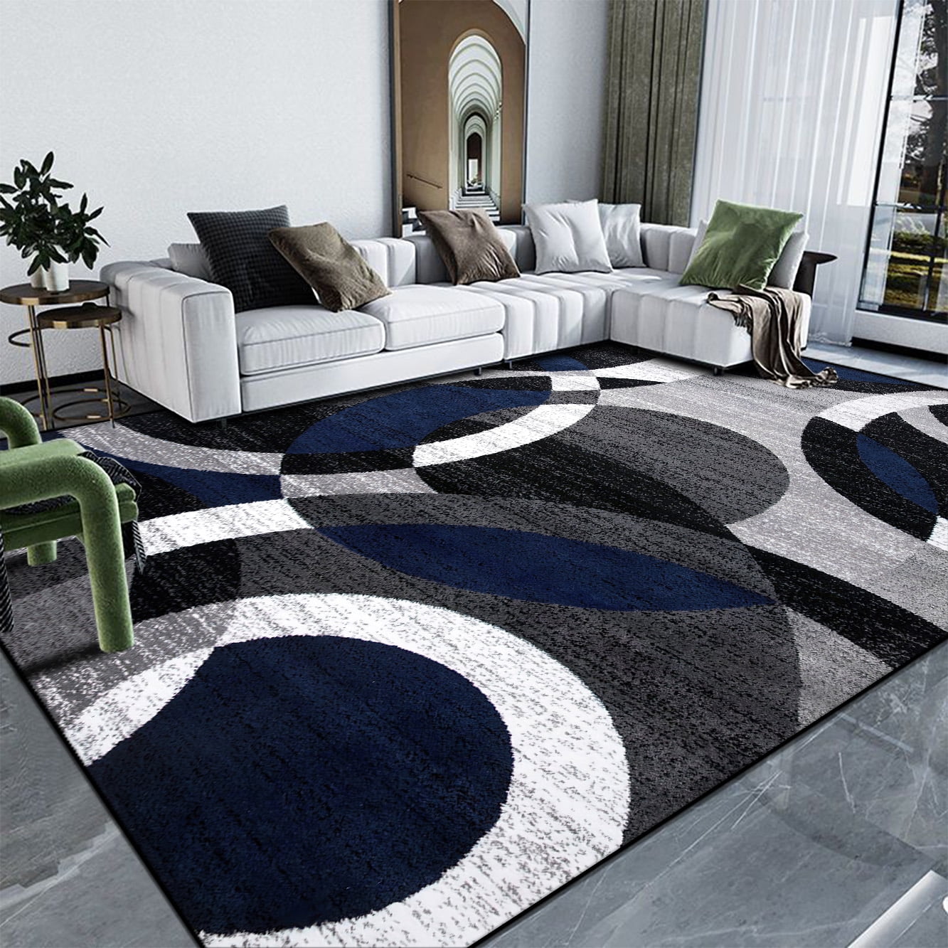 Light Luxury Home Carpets Living Room ration Large Rugs Modern Geometry ...