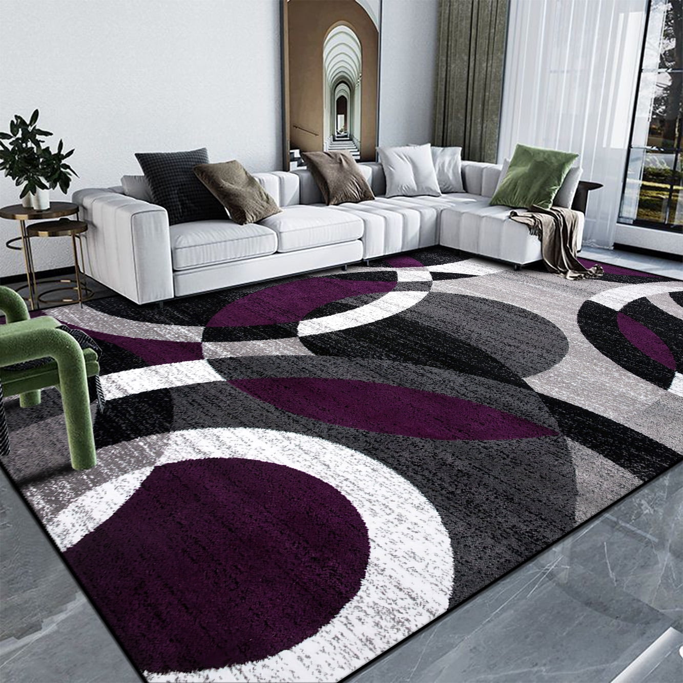 Light Luxury Home Carpets Living Room ration Large Rugs Modern Geometry ...