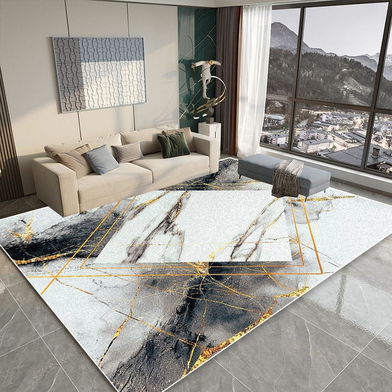 Light Luxury Home Large Carpet Living Room ration Abstract Rugs Hall ...