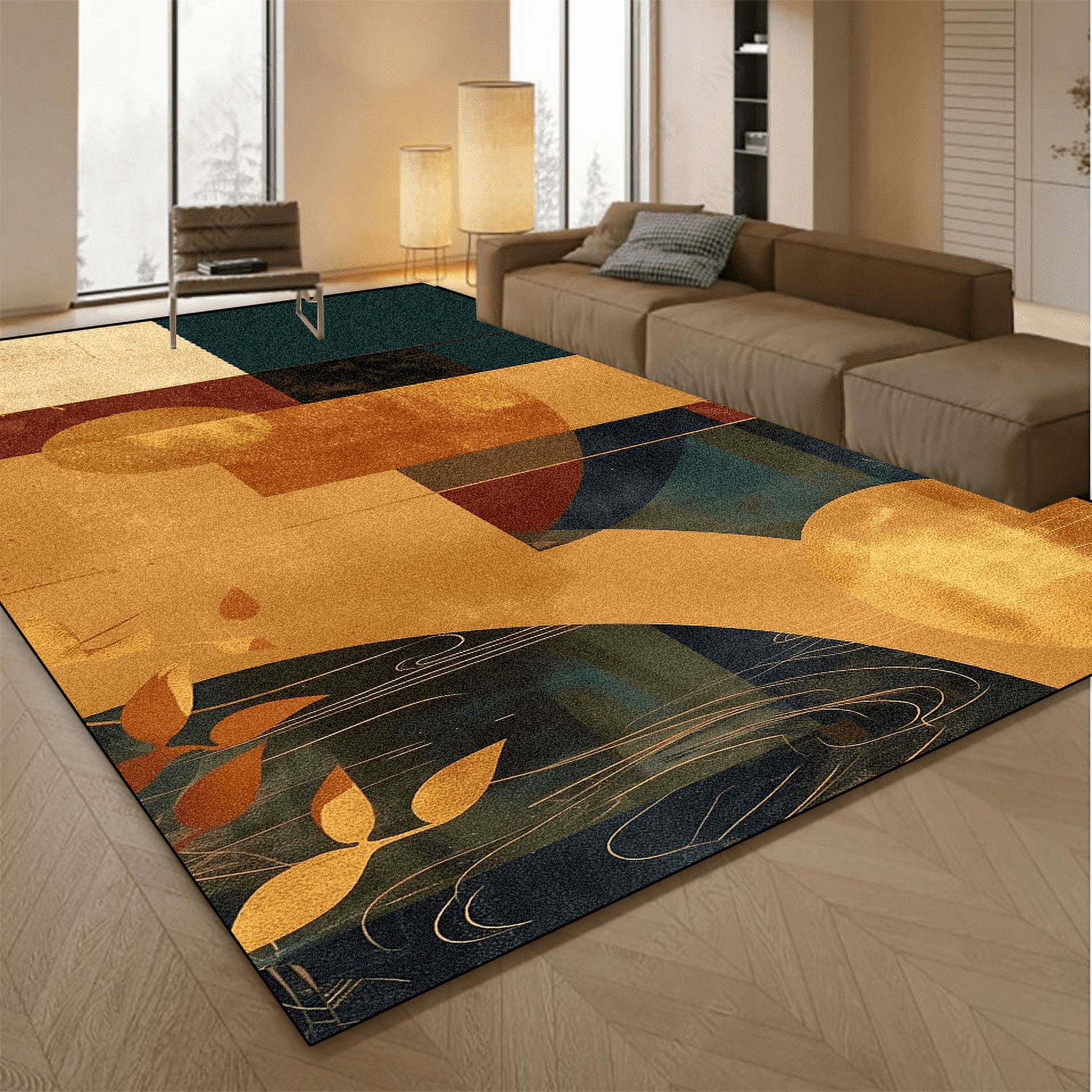 Light Luxury Home Large Carpet Living Room ration Abstract Rugs Parlour ...