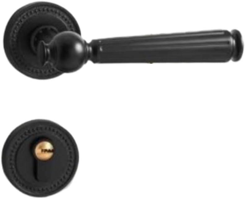 Light Luxury Modern Golden Silent Door Solid Wood Split Door Lock ...