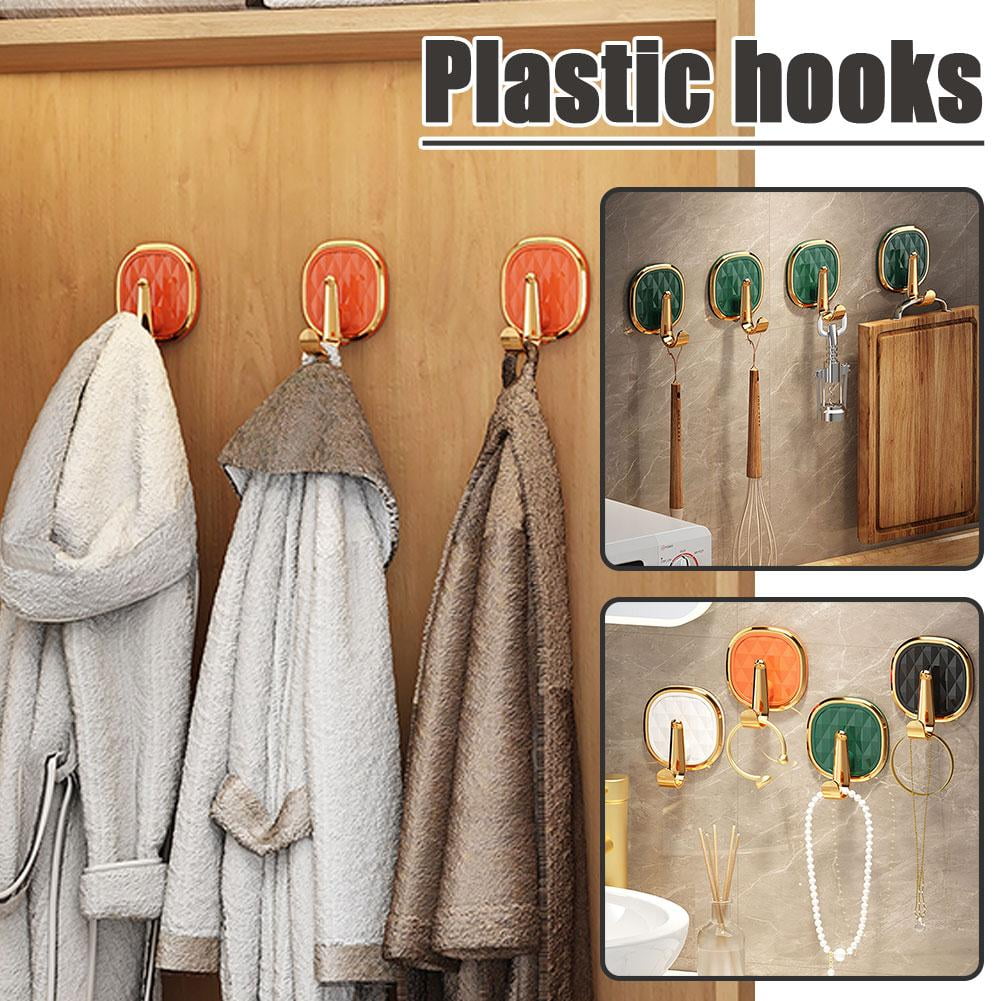 Light Luxury Plastic Hooks Super Adhesive Wall Mounted Stickers New E7 ...