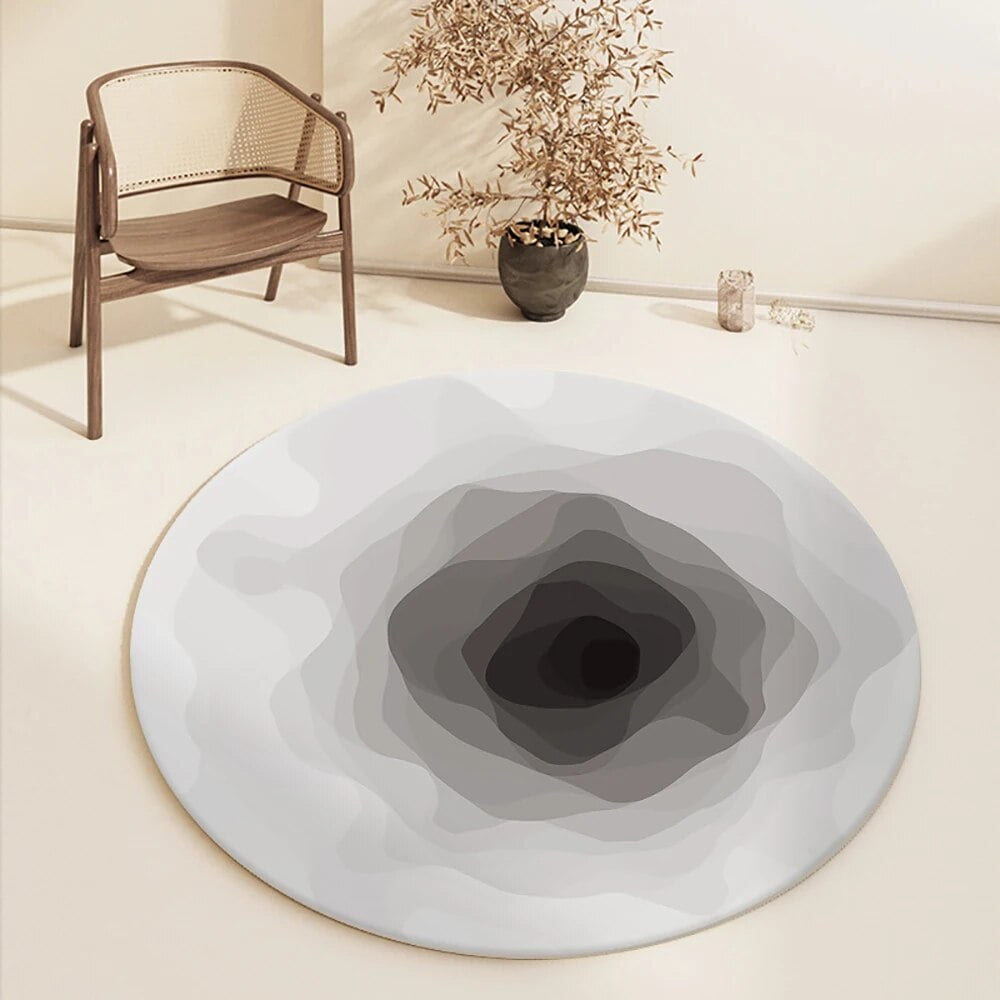 Light Luxury Round Carpet Living Room Kids Play Mat Room ration Home ...