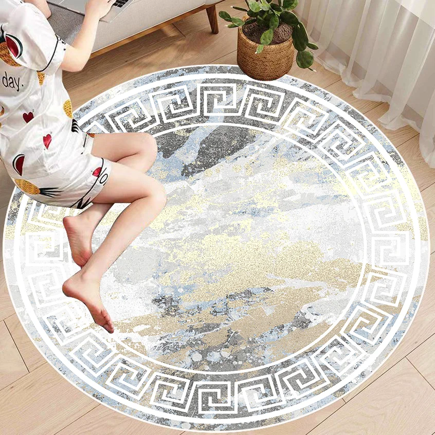 Light Luxury Round Carpets Home ration Abstract Rugs Living Room Sofa ...