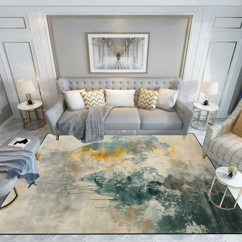 Light Luxury Splashing Ink Living Room Large Area Carpet Bedroom r Rugs ...