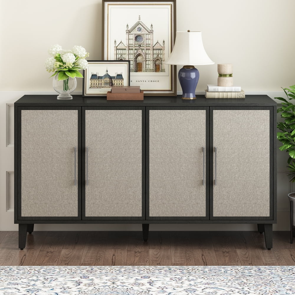 Light Luxury Style Storage Cabinet,Console Table with 4 Linen Cabinet ...