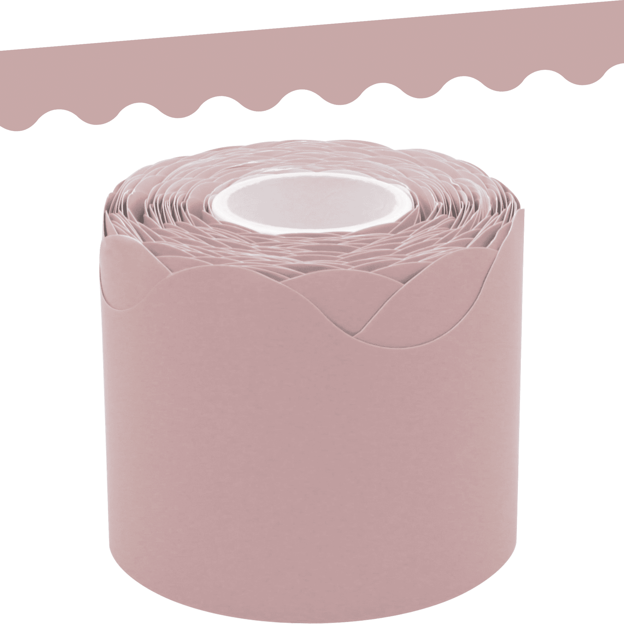 Light Mauve Scalloped Rolled Border Trim - Walmart.com