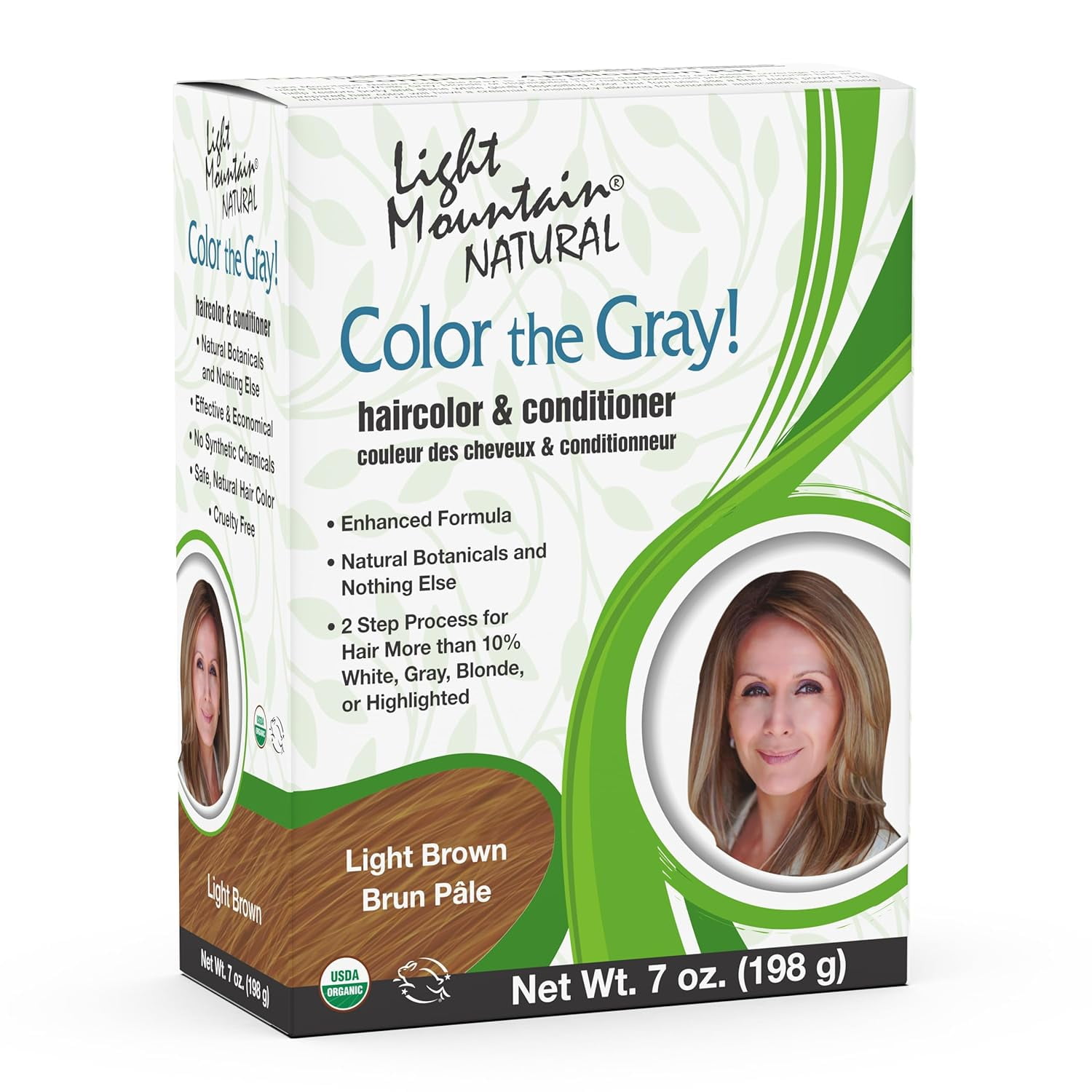 Light Mountain Color The Gray Natural Hair Color And Conditioner, Light ...