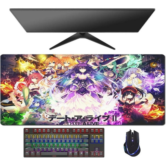 Light Novel Inspired Gaming Mouse Pad 27.6×11.8×0.16 in (700×300×4 mm ...