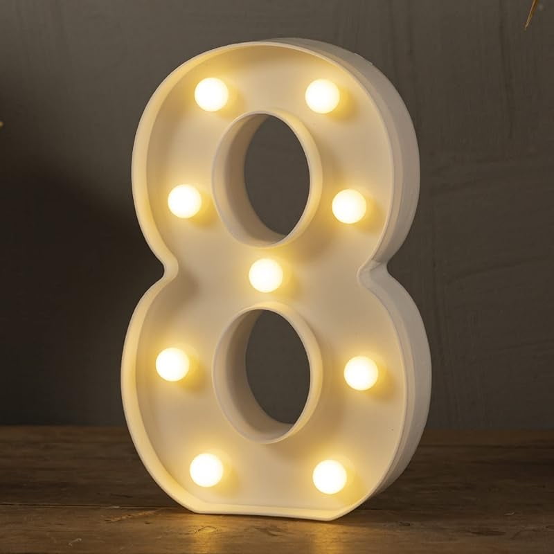 Light Up Numbers, LED Marquee Number Lights Sign 26 Alphabet and 10 ...