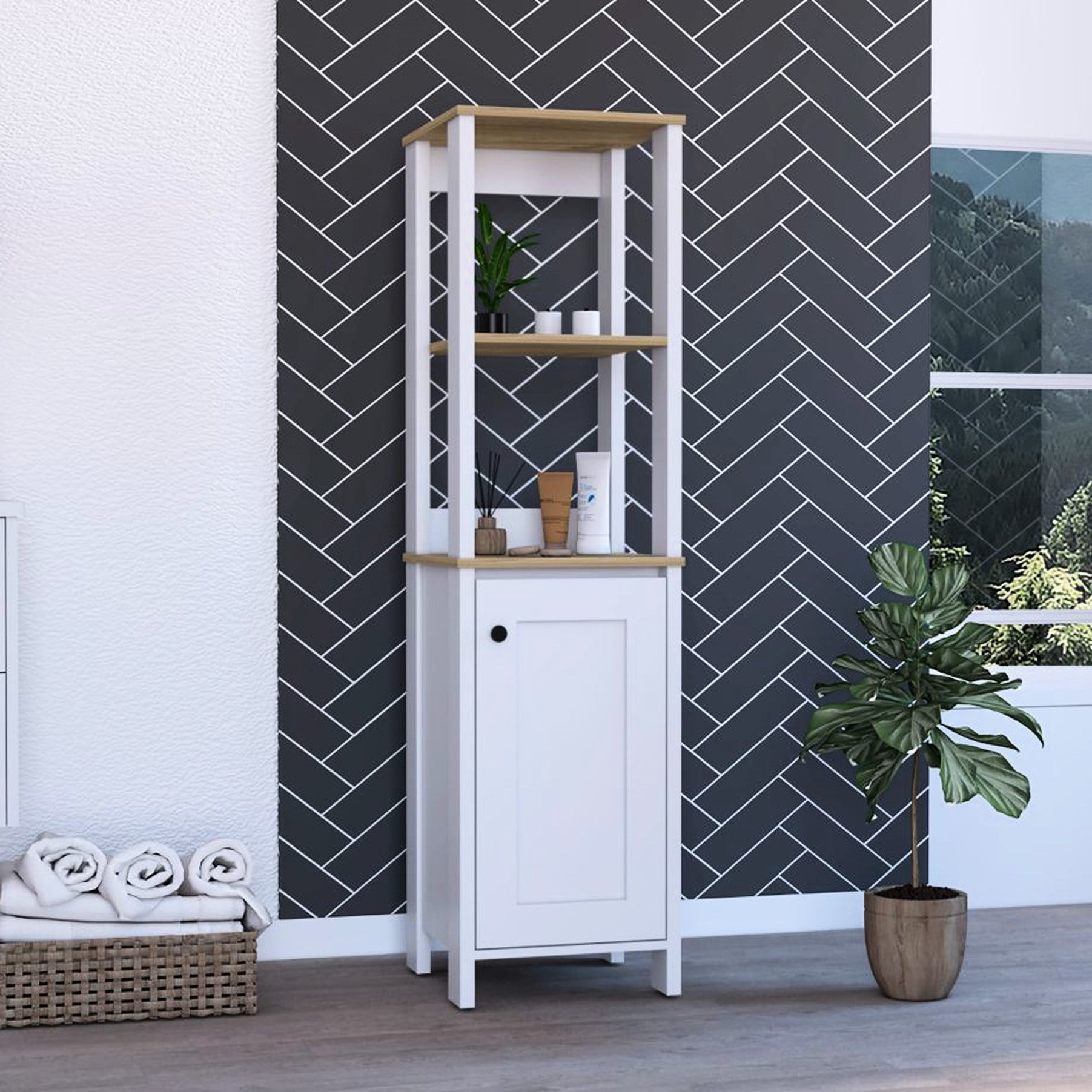 Light Oak Appearance | Bathroom Cabinet | Bring a Warm Feeling to Your ...