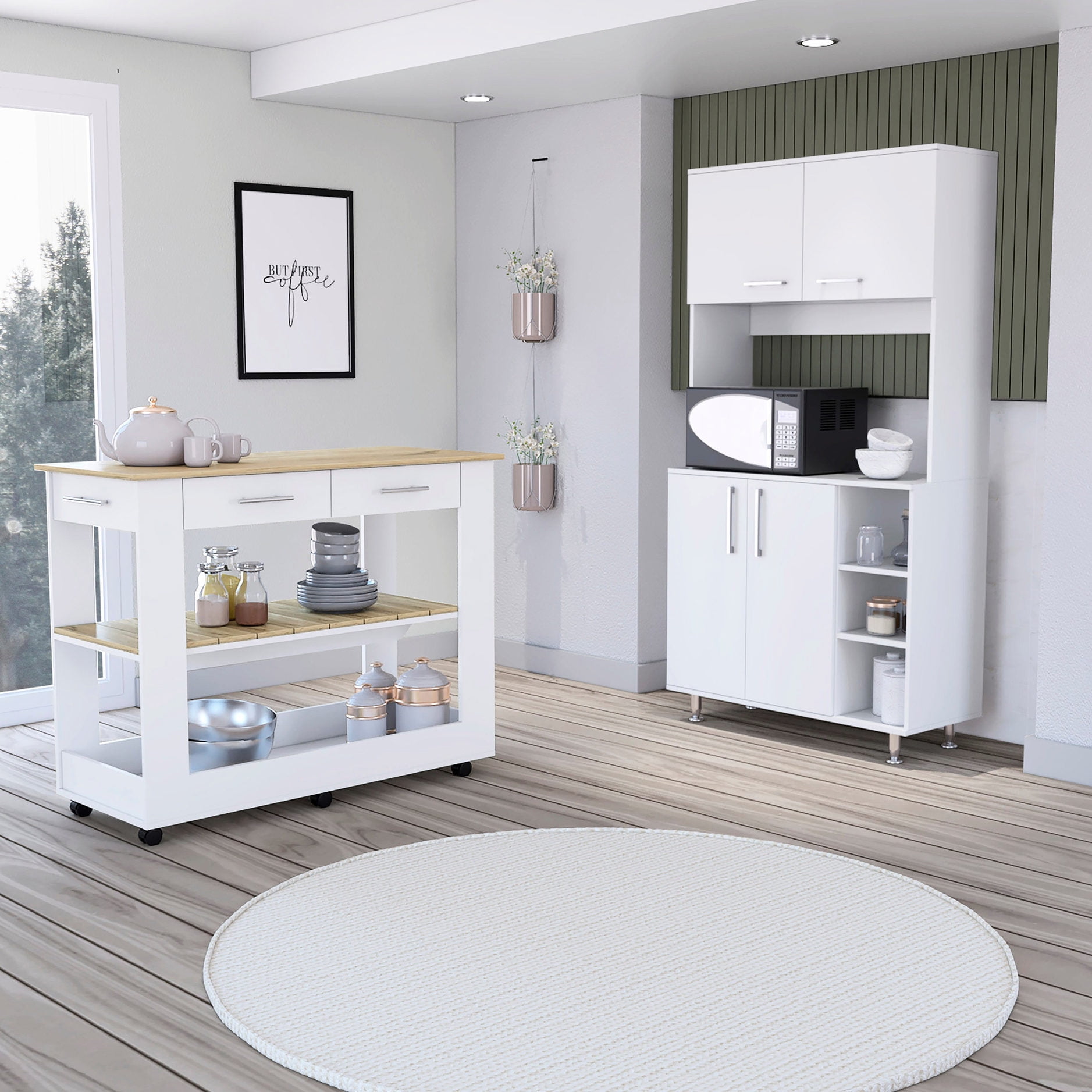 Light Oak Kitchen Set+Casters” - “Moving Kitchen Furniture/Adjusting ...