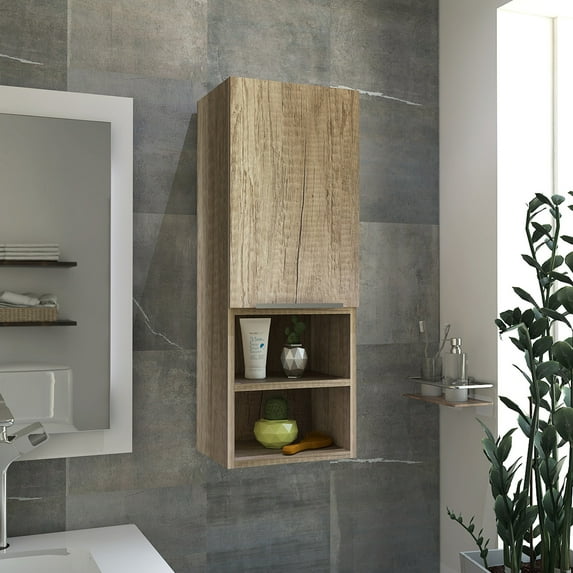 Light Oak Single Medicine Cabinet | Ideal for Bathroom, Store Various ...