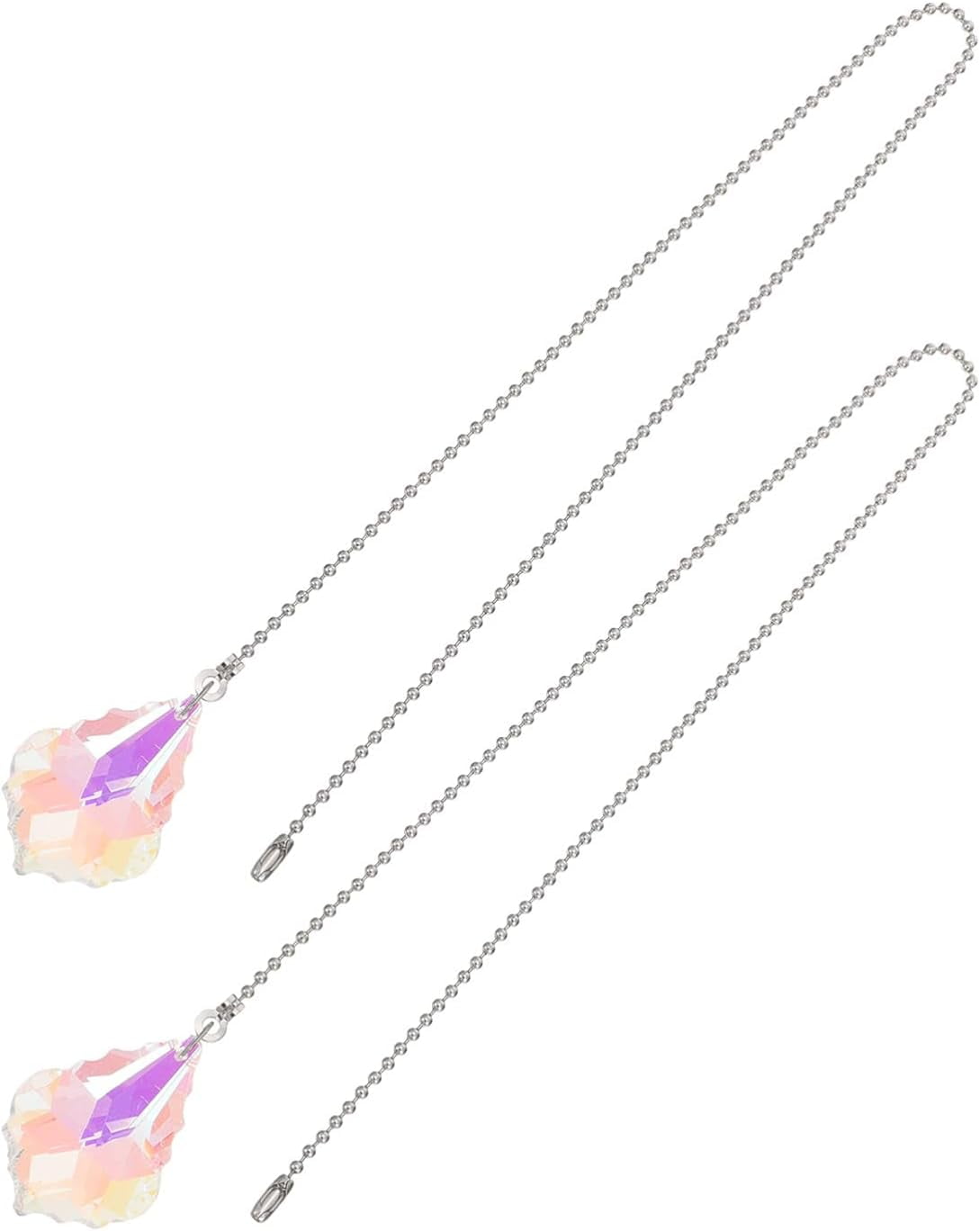 Light Pendant Ceiling Fan Chain Crystal Fan Chain Extender 2pcs Pendant ...