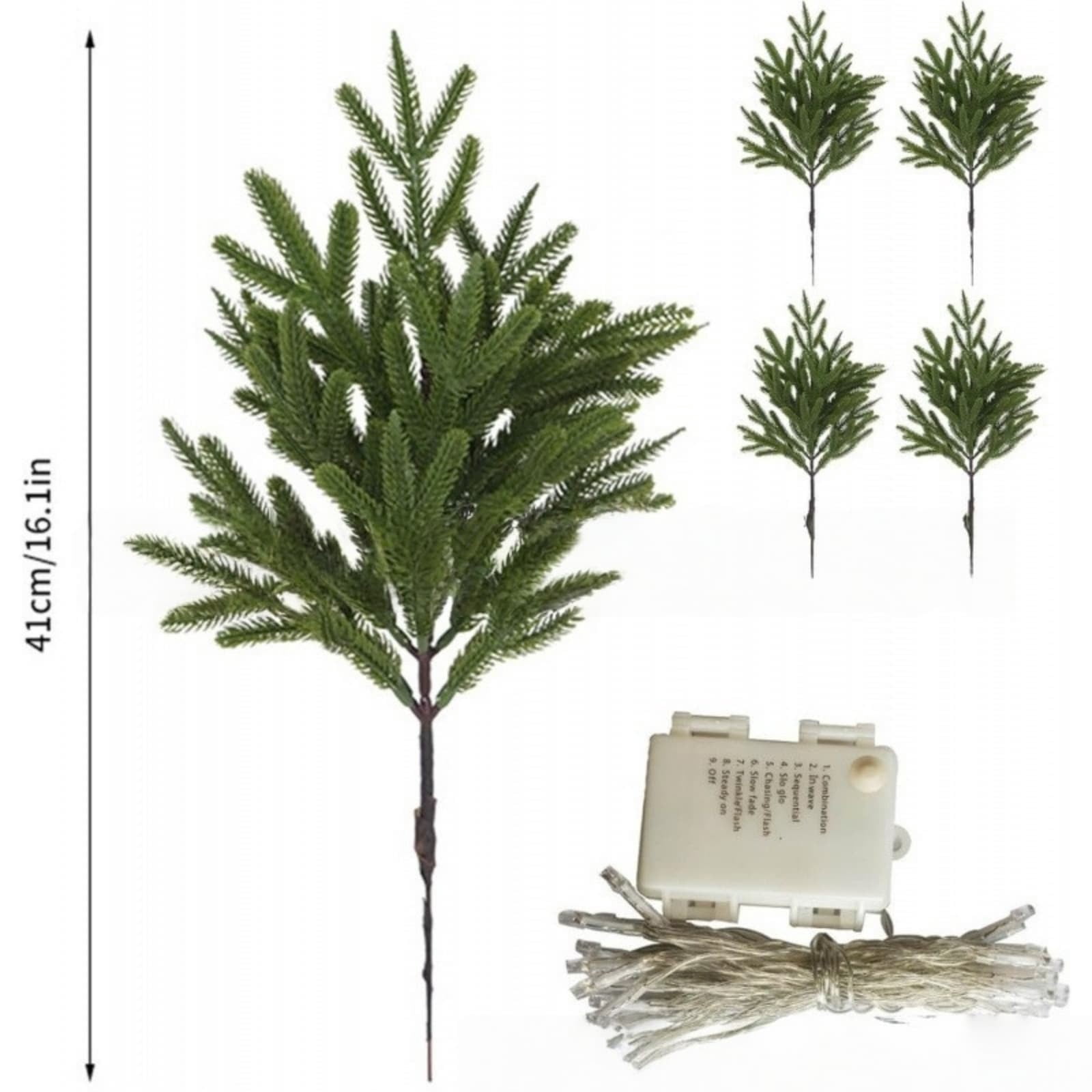 Light UP Pine Stems, Lighted Norfolk Pine Branches, Lit Norfolk Pines ...
