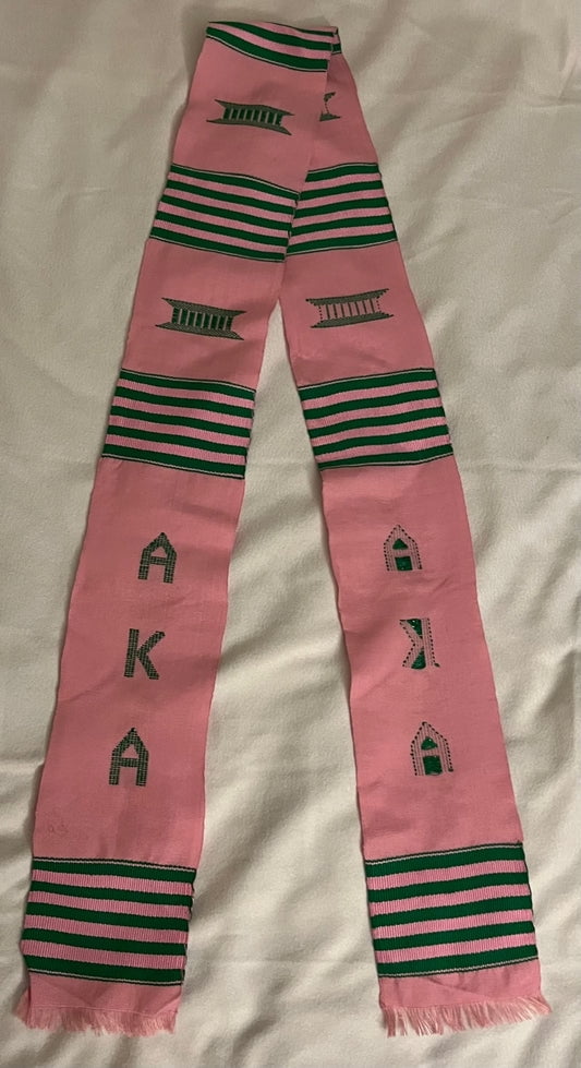 Light Pink And Green AKA FRATERNITY Stole - Walmart.com