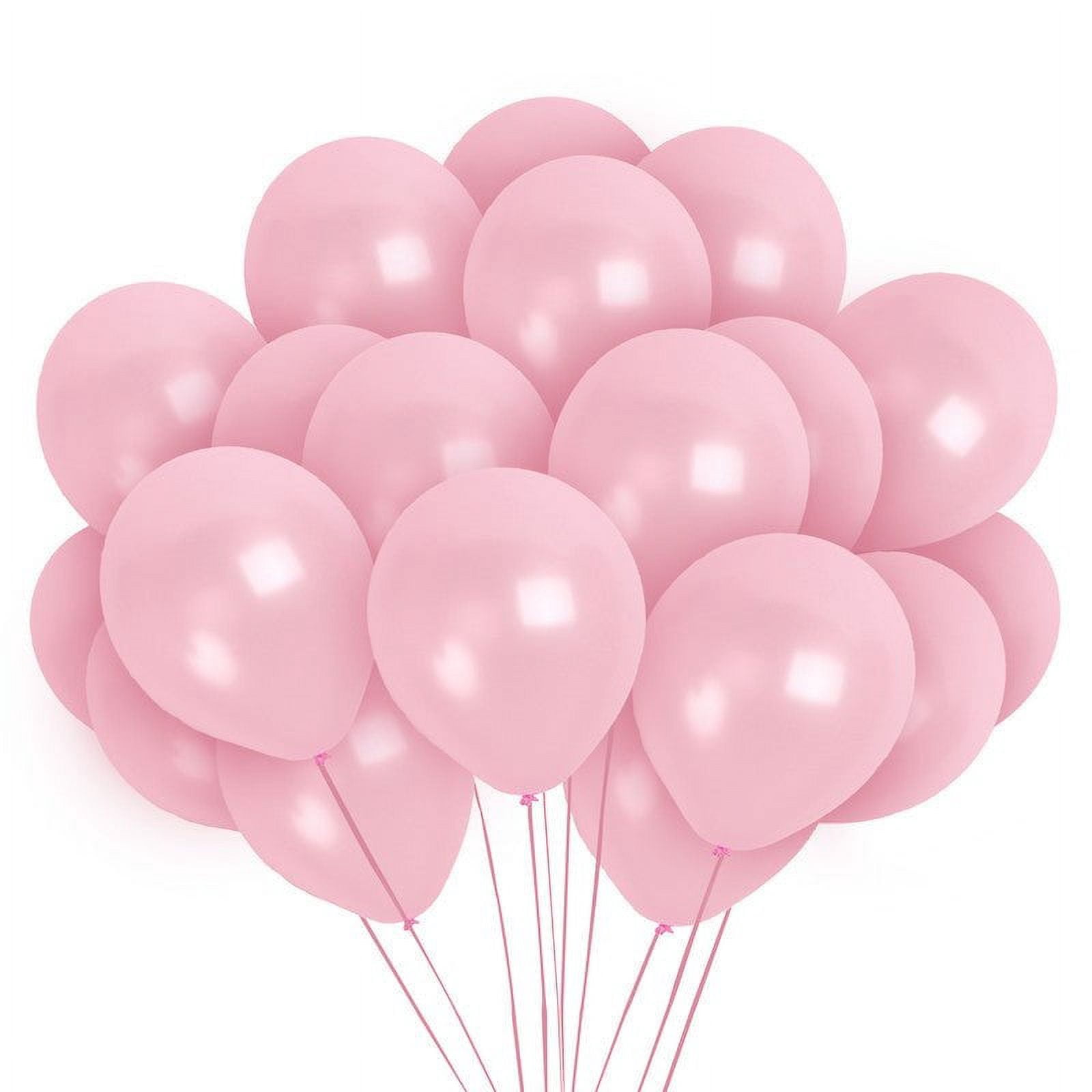 Light Pink Balloons - 12 Inch Latex Balloons - 100 Pack - Walmart.com
