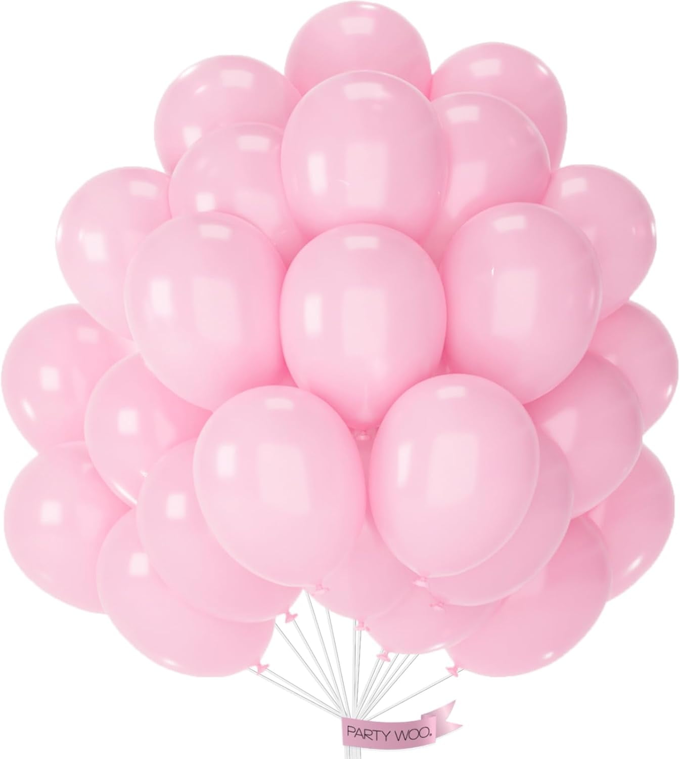 Light Pink Balloons 50 pcs 12 Inch Pastel Baby Pale Pink Latex Balloons ...
