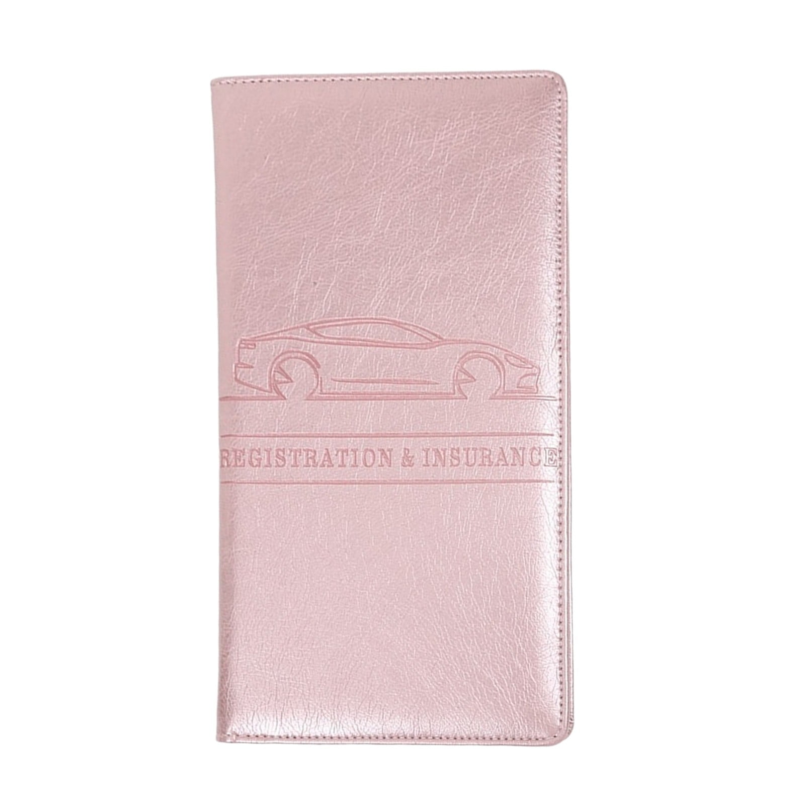Light Pink Car Registration Holder with Magnetic Closure, Cute Glove ...