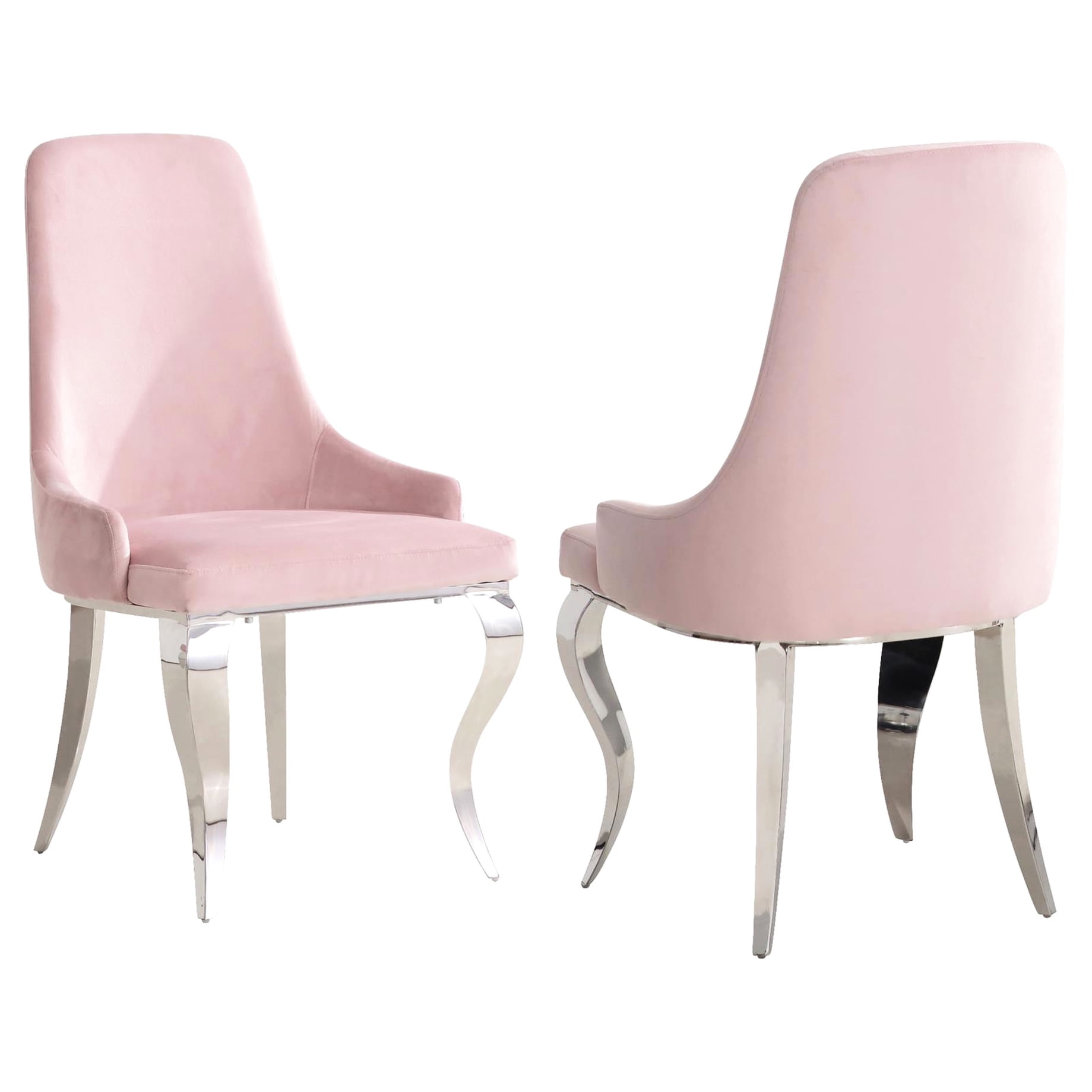 Light Pink Chairs - Luxury Feel & Demi Arm Support - Formal Dining ...