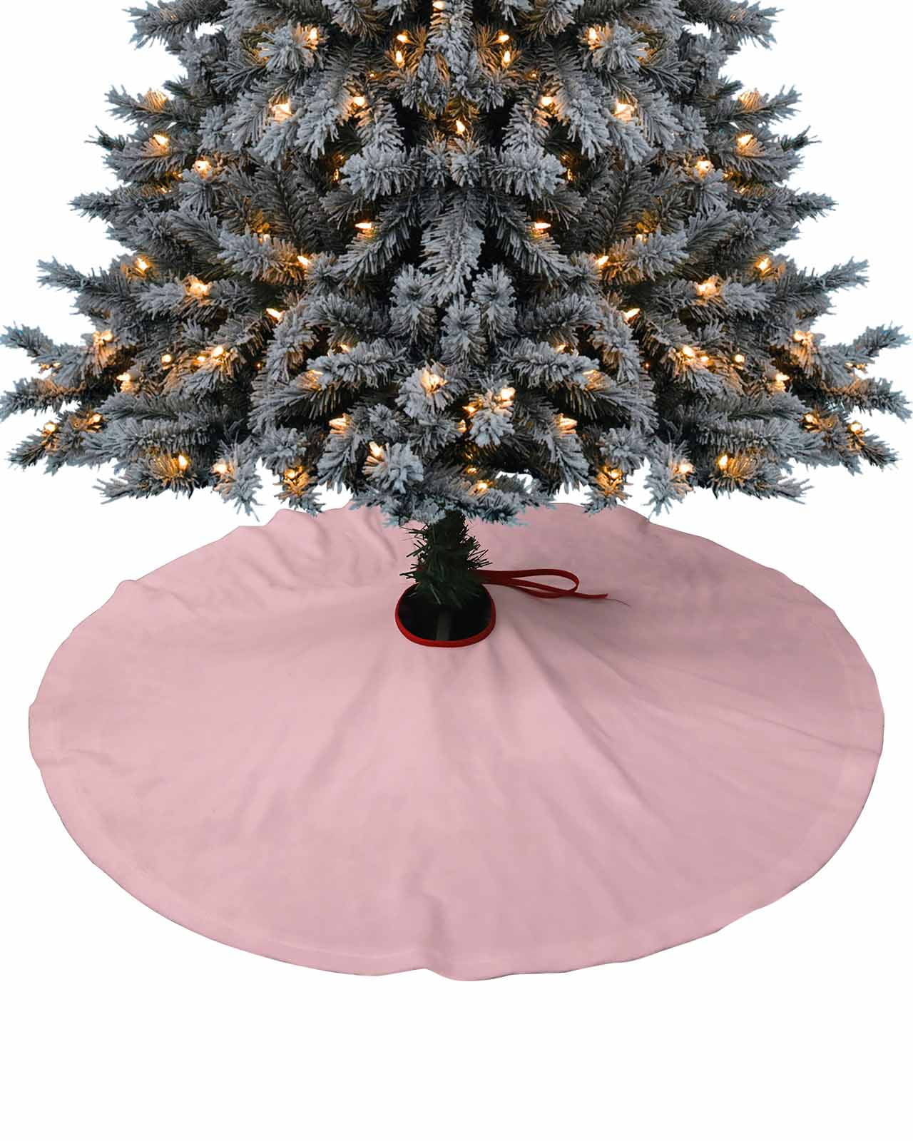 Light Pink Christmas Tree Skirt 36 Inches Large Christmas Skirt Tree ...