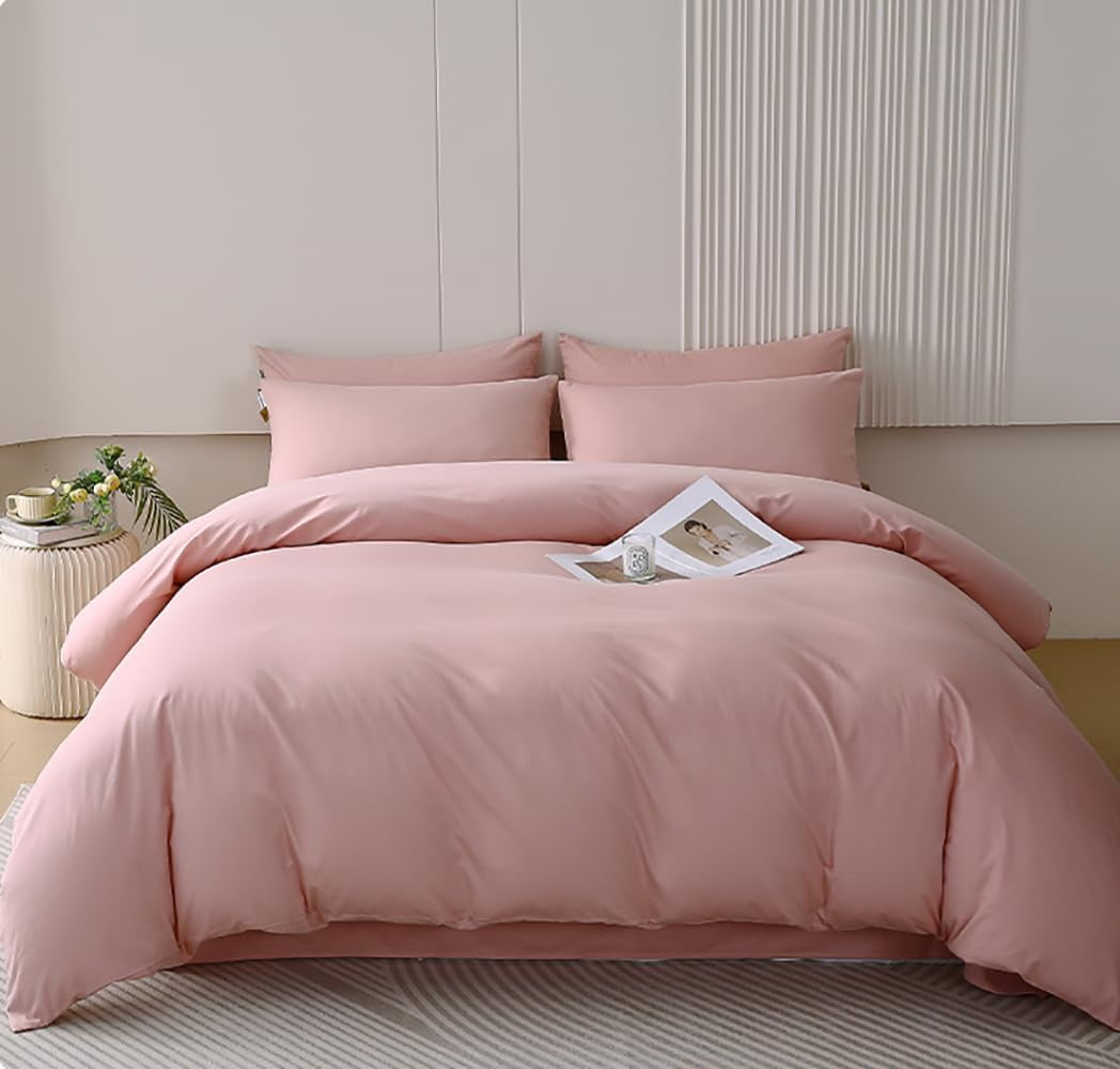 Light Pink Comforter Set Queen Pink Bedding Blush Dusty Pink Comforter ...