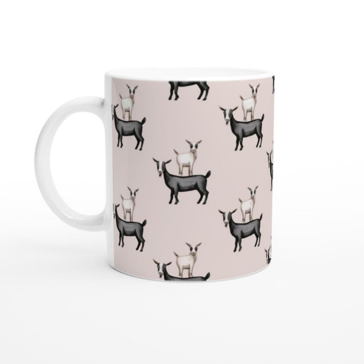 Light Pink Country Goa Ceramic Mug Cute Farmhouse Coffee Cup. - Walmart.com
