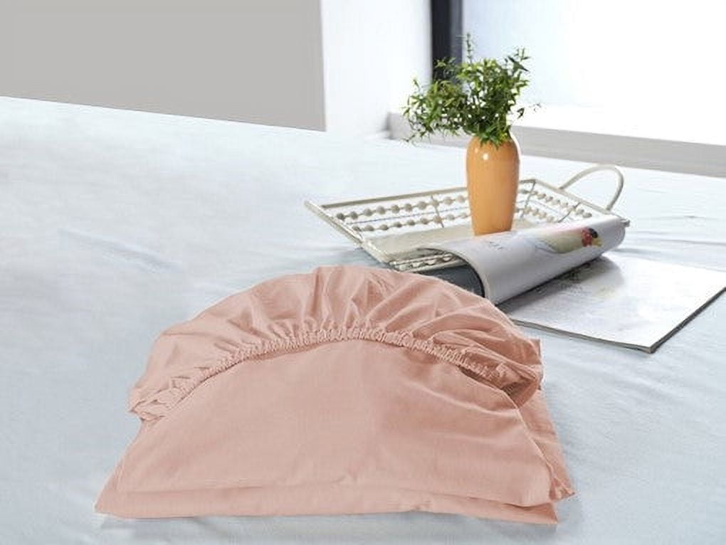 Light Pink Fitted Bottom Sheet - Walmart.com