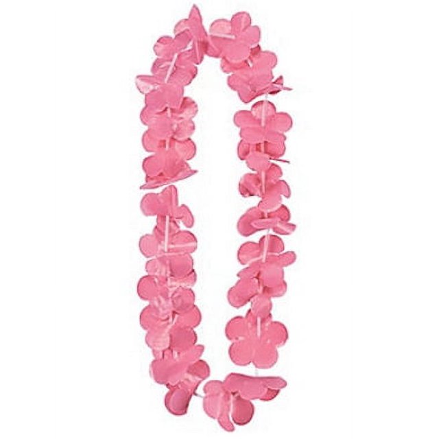 Light Pink Flower Lei - Apparel Accessories - 12 Pieces - Walmart.com