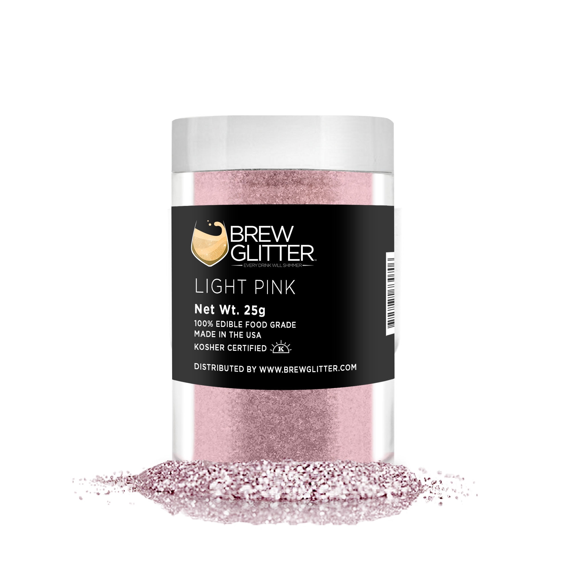 Light Pink Brew Glitter Jars (25 grams) Edible Drink Glitter for Beer ...