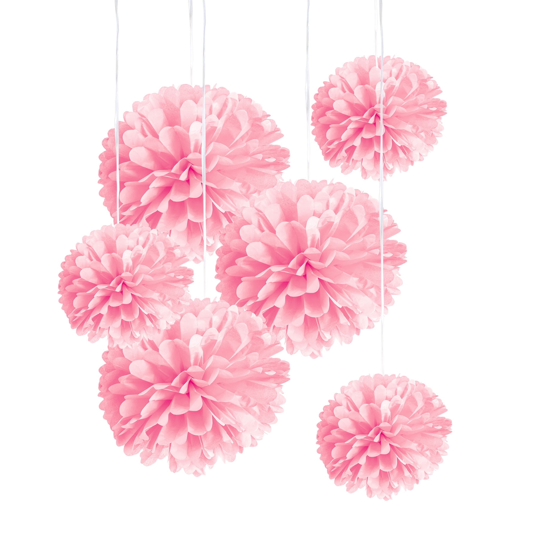 Light Pink Paper Pom Poms By Celebrate It - Walmart.com